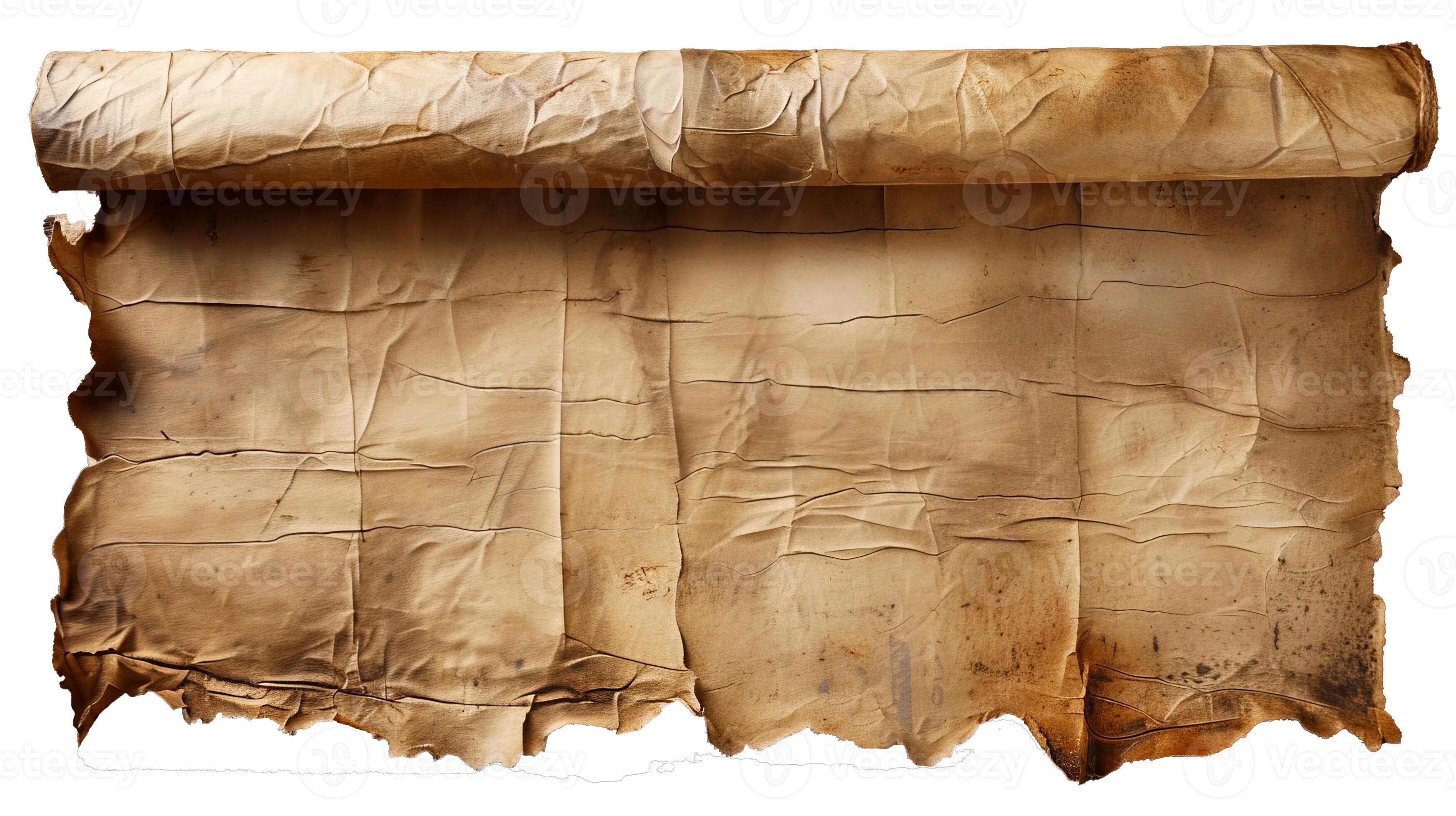 Aged Scroll Paper Texture for Vintage Design Projects 55157505 Stock ...