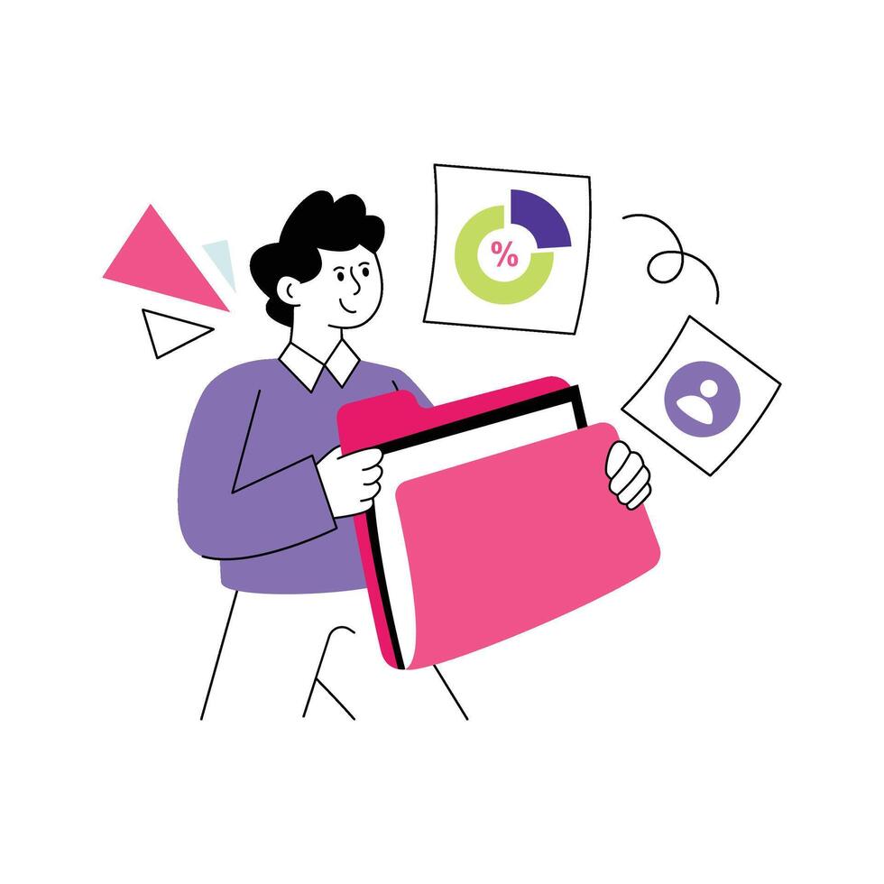 Management Flat Style Design illustration. Stock illustration 55163260 ...