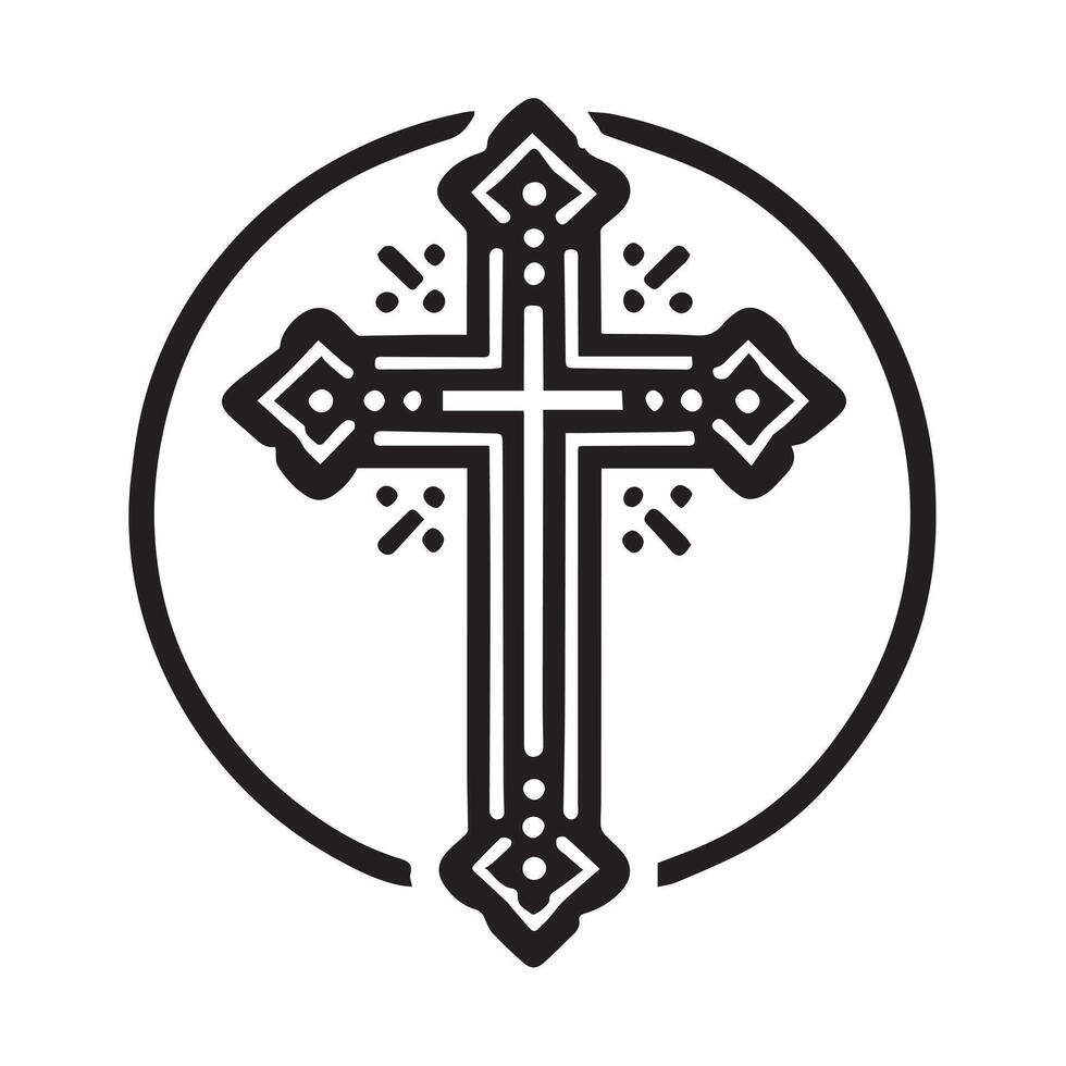 Ornate Christian Cross Design for Religious or Artistic Use 55163919 ... Ornate Christian Cross Design for Religious or Artistic Use 55163919 ...