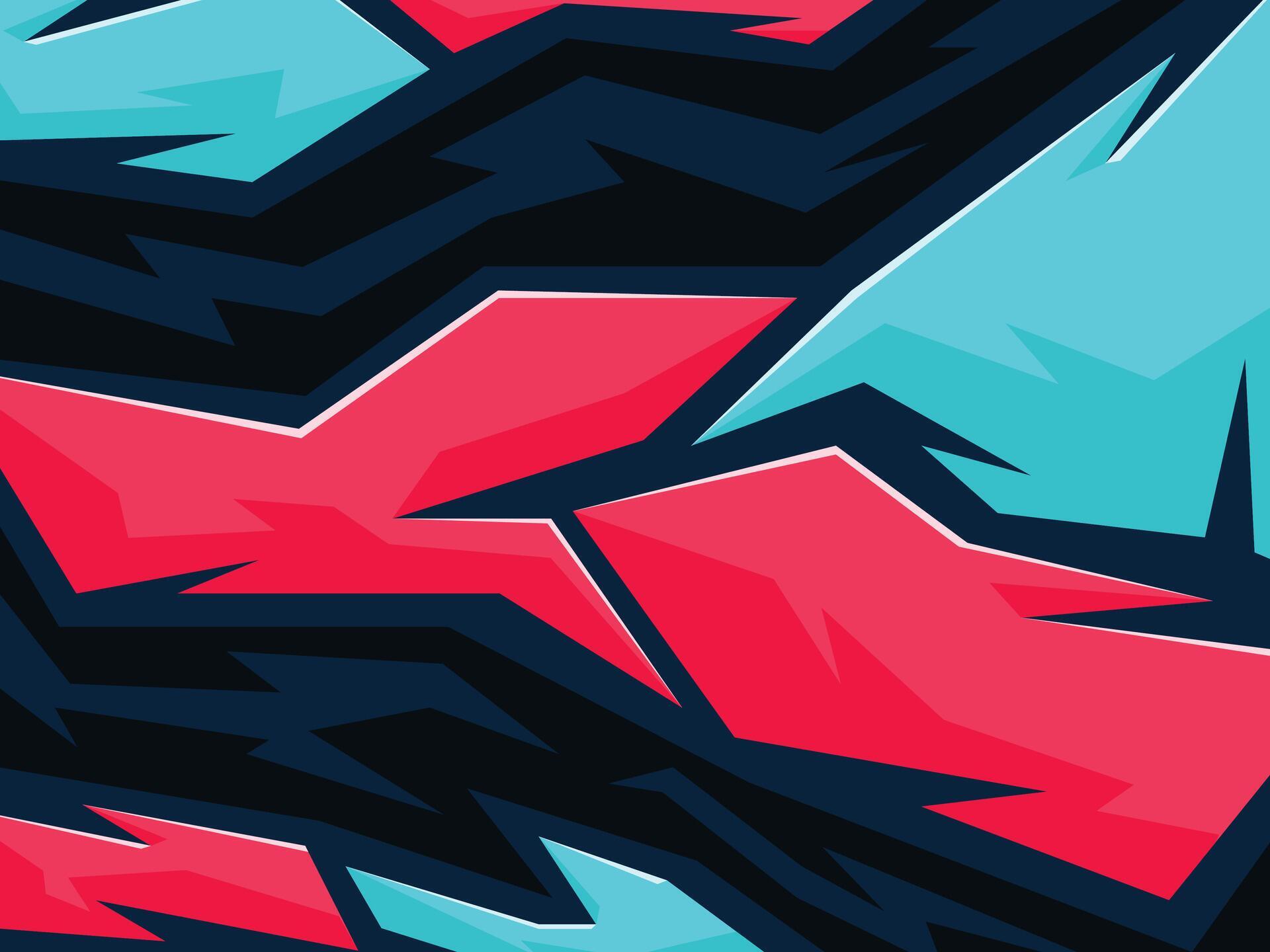 Abstract Geometric Pattern With Vibrant Colors In Dynamic Composition 55164922 Vector Art At