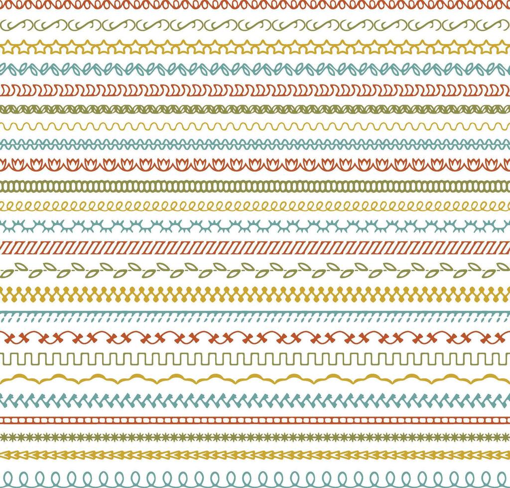 Hand Drawn Border Patterns 55179896 Vector Art at Vecteezy