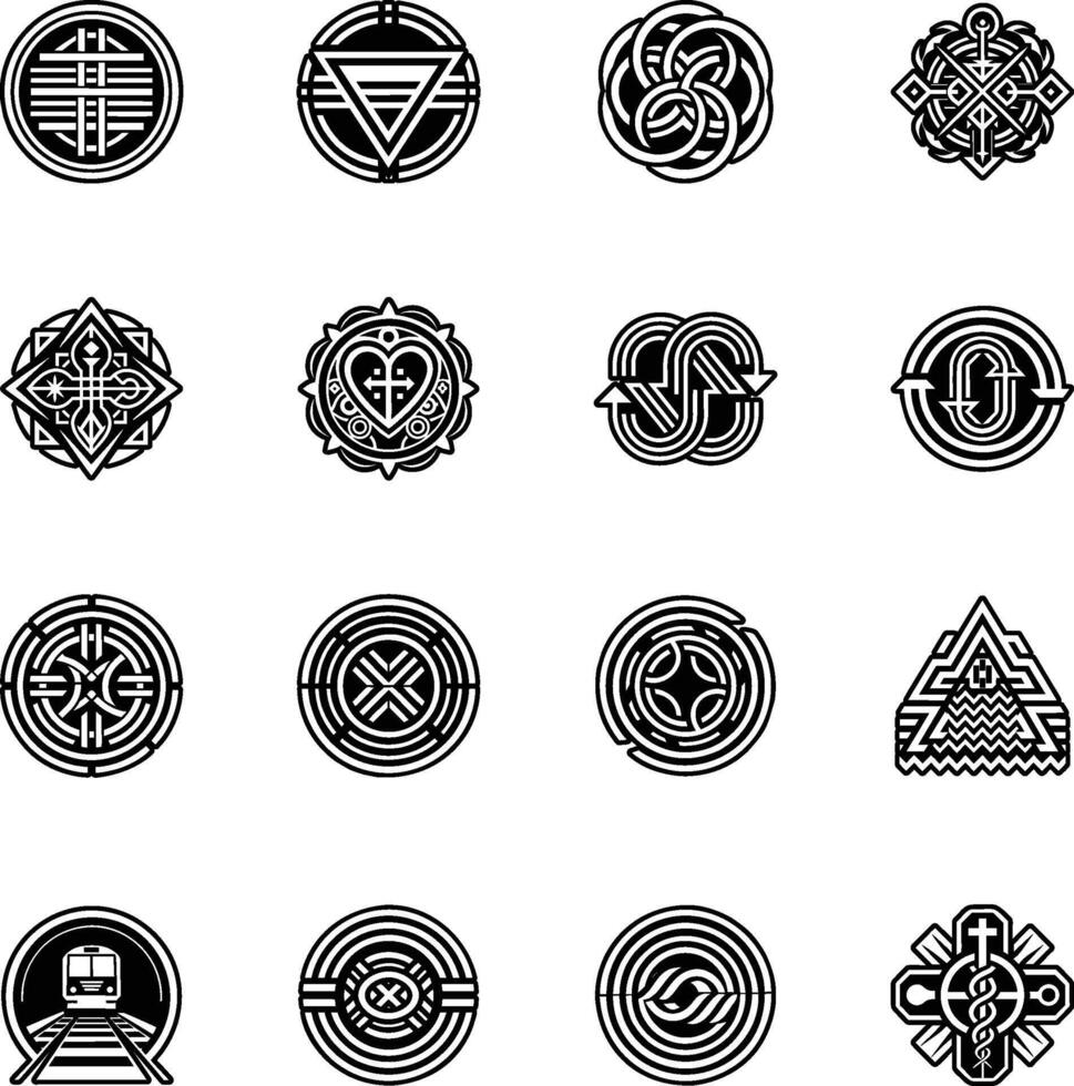 Hobo Art and Symbols Glyph Icons 55193137 Vector Art at Vecteezy