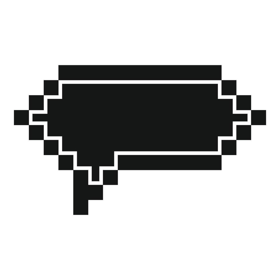 Pixelated speech bubble communicating a message in digital art 55199058 Vector Art at Vecteezy