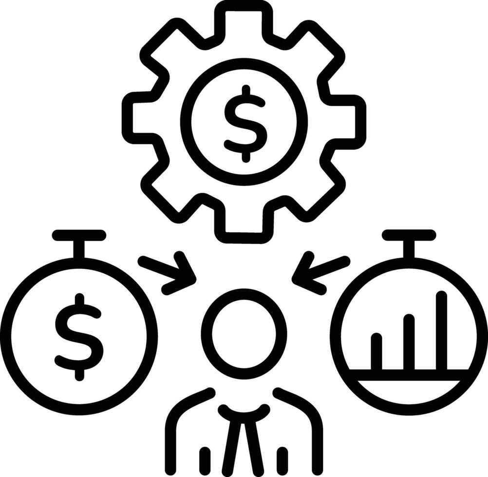 Resource forecasting icon in linear style 55210500 Vector Art at Vecteezy