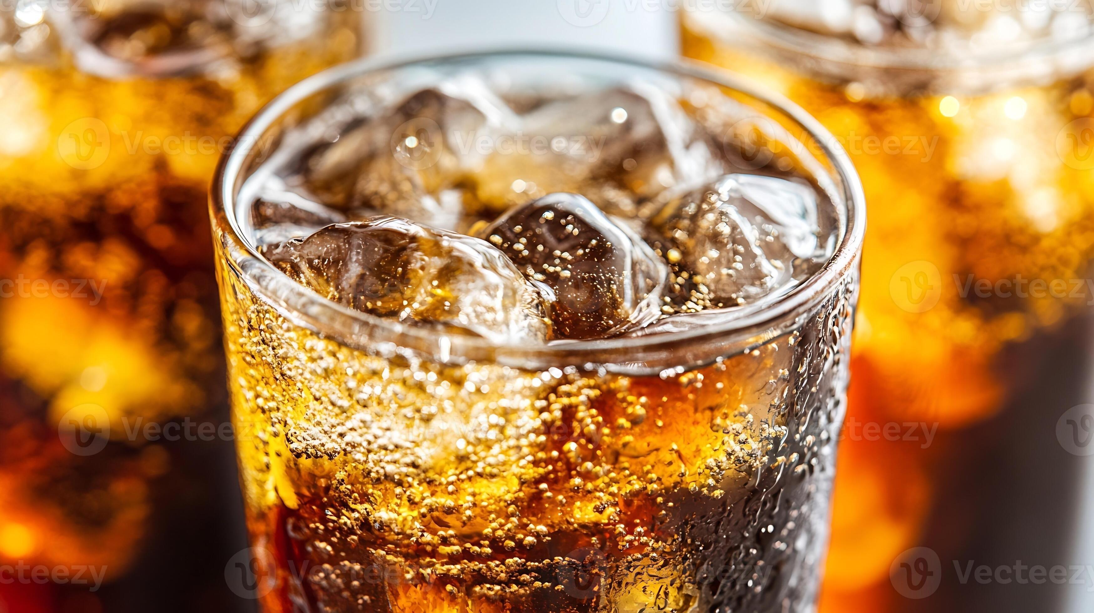 Close-up of Cold Refreshing Cola Drink with Bubbly Effervescence 55213903 Stock Photo at Vecteezy