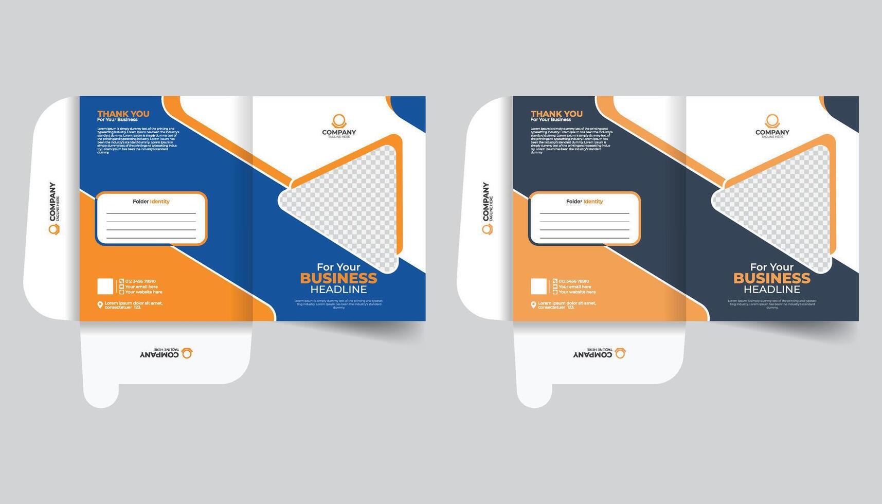 Custom document cover modern and unique file folder design for your ...