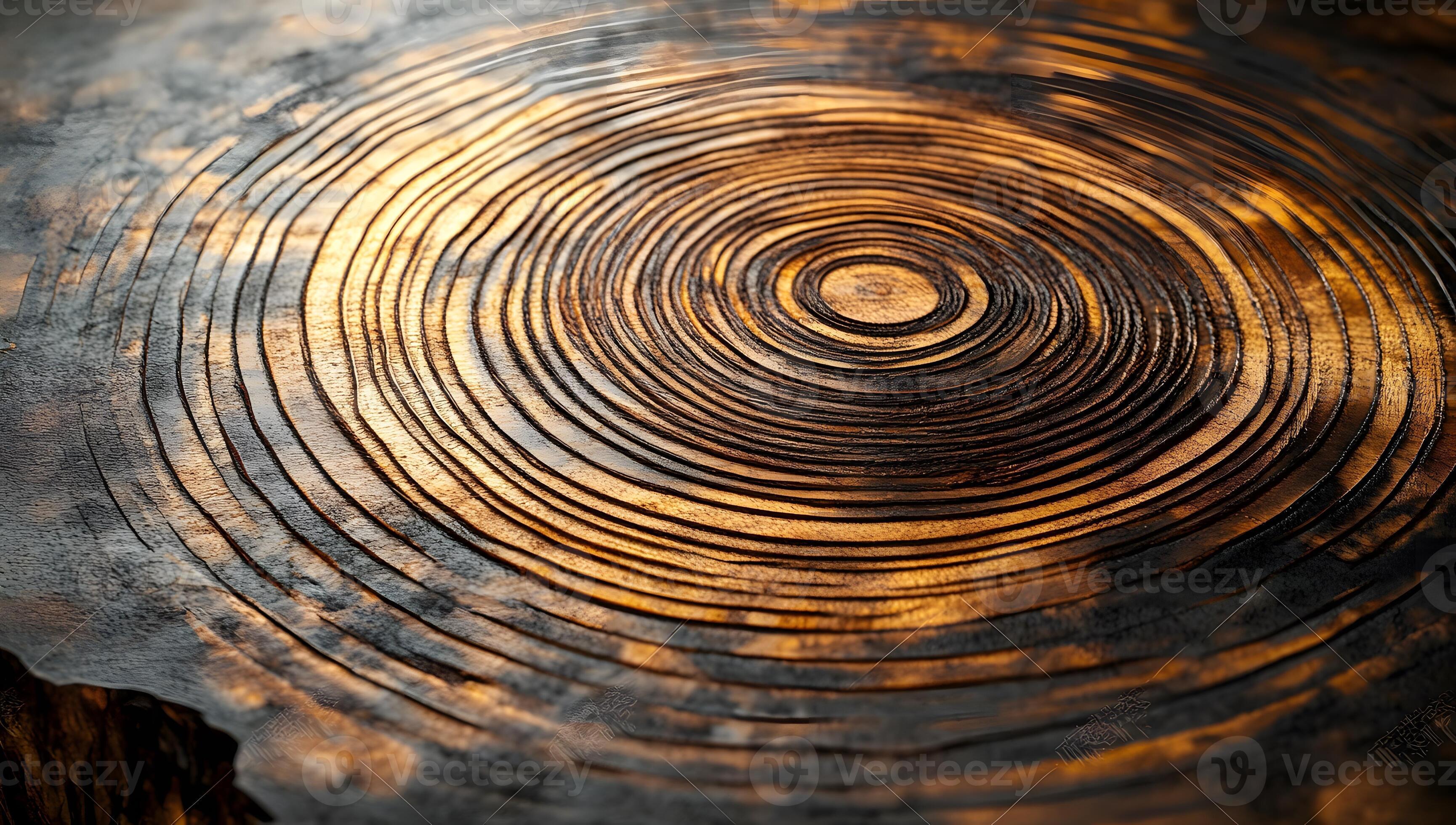 Circular Wood Grain Showing Tree Rings Pattern 55216151 Stock Photo at Vecteezy