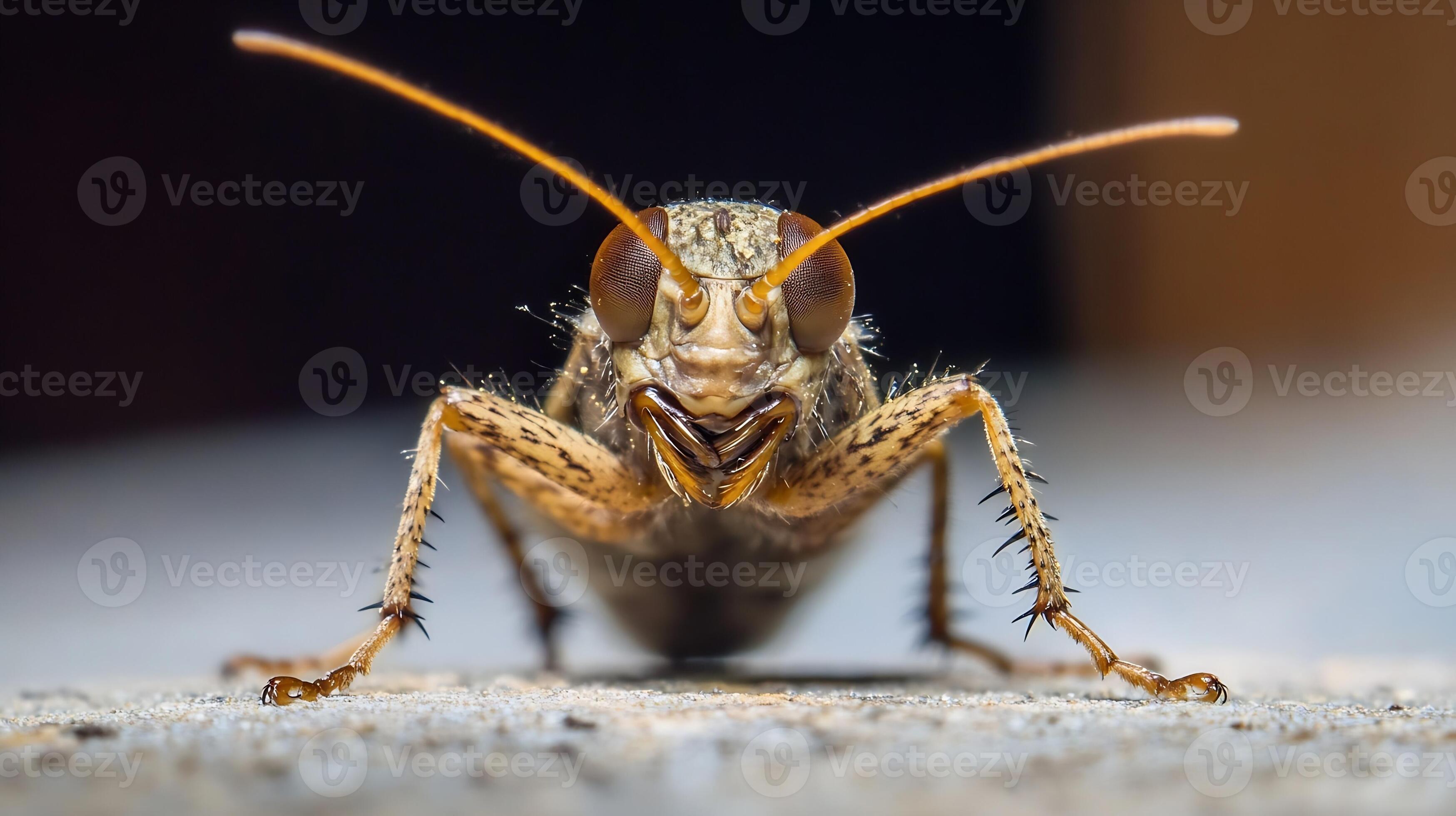 Macro Photograph of Grasshopper Close Up Showing Detailed Features and Expression 55219624 Stock ...