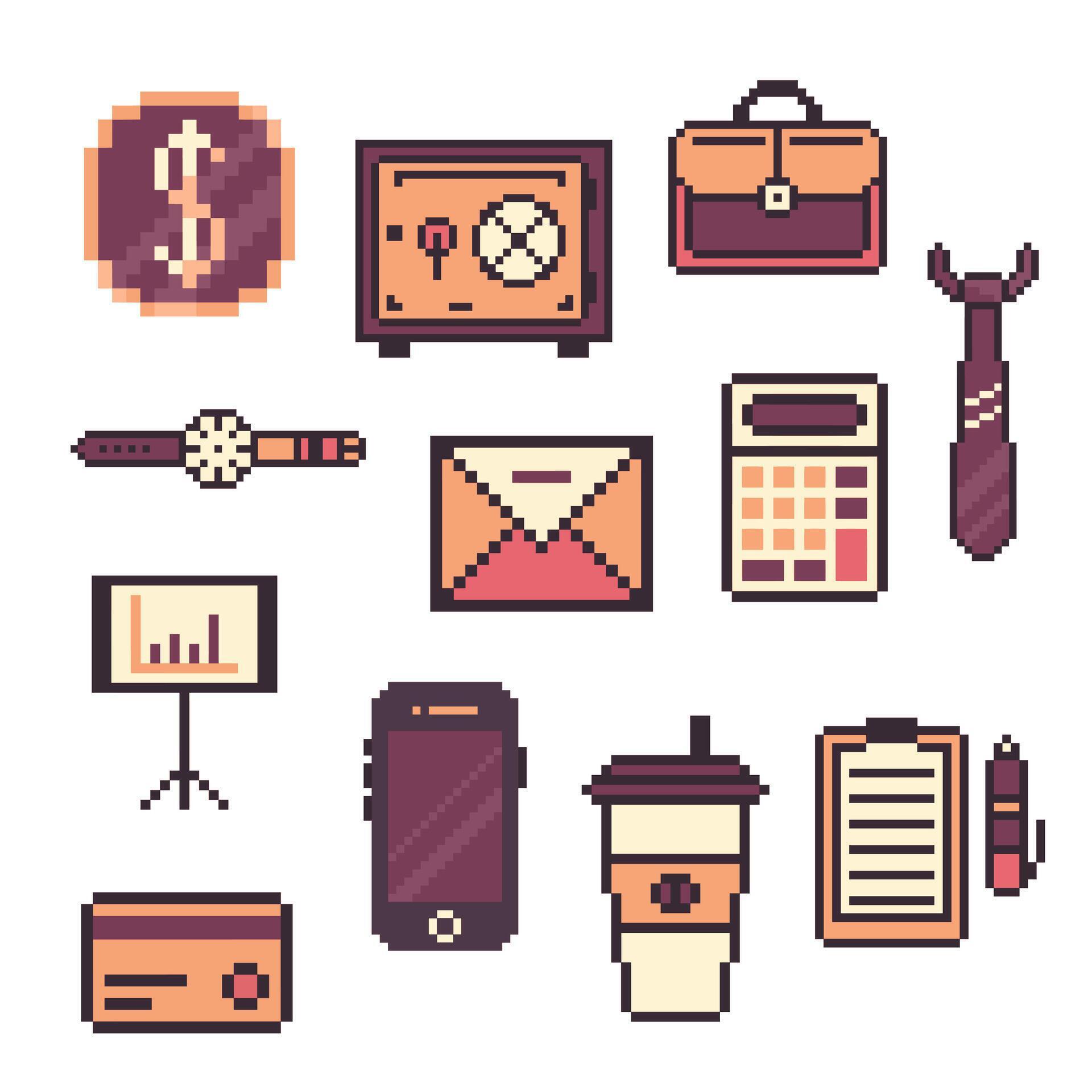 pixel art bundle 55226988 Vector Art at Vecteezy