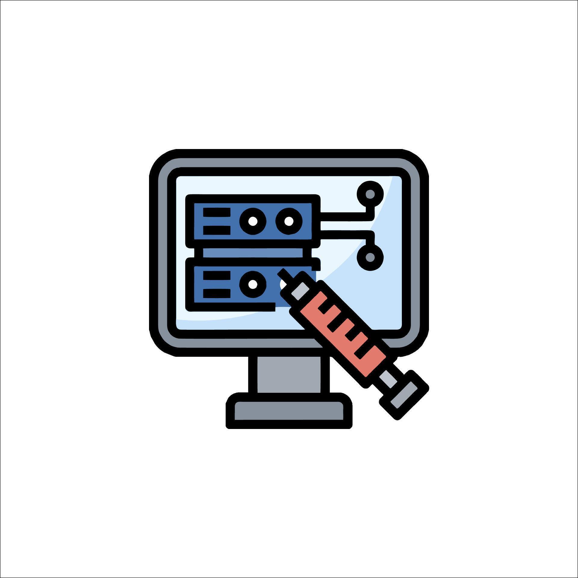 Server computer icon illustration 55231805 Vector Art at Vecteezy