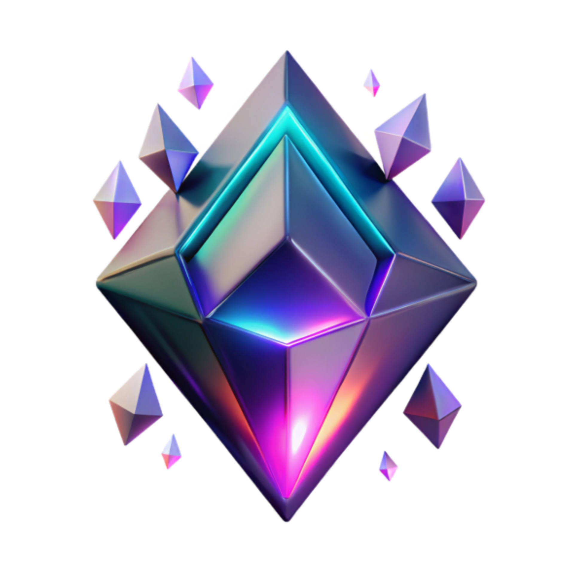 Radiant Crystal 3d Render Abstract Background Image 55238399 Png