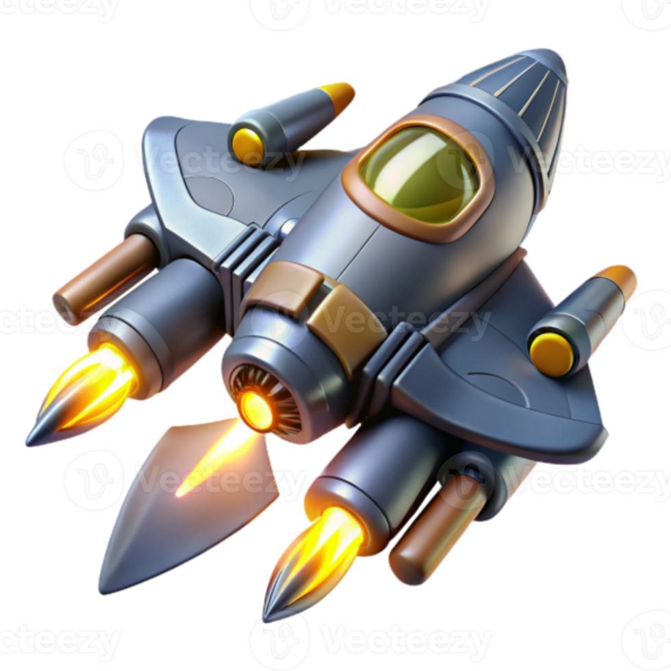 Stylized 3D Rocket Ship Illustration Futuristic Spaceship Design for ... Stylized 3D Rocket Ship Illustration Futuristic Spaceship Design for ...