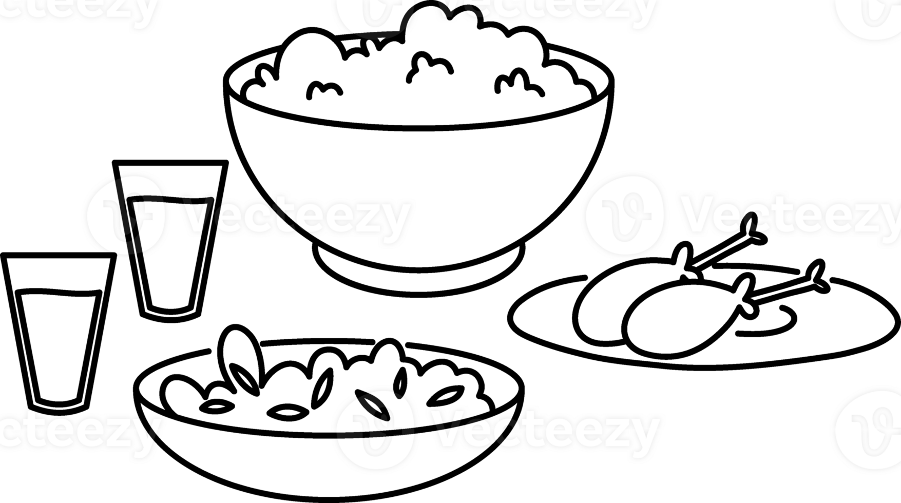 illustration line art traditional meal 55244460 PNG