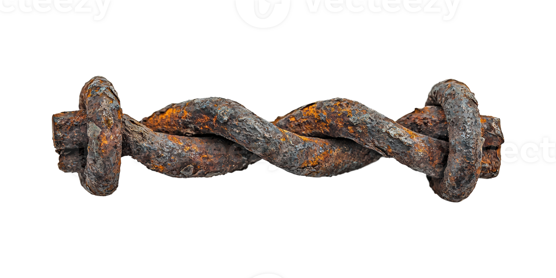 Rusty twisted metal bar isolated on transparent background 55244884 PNG