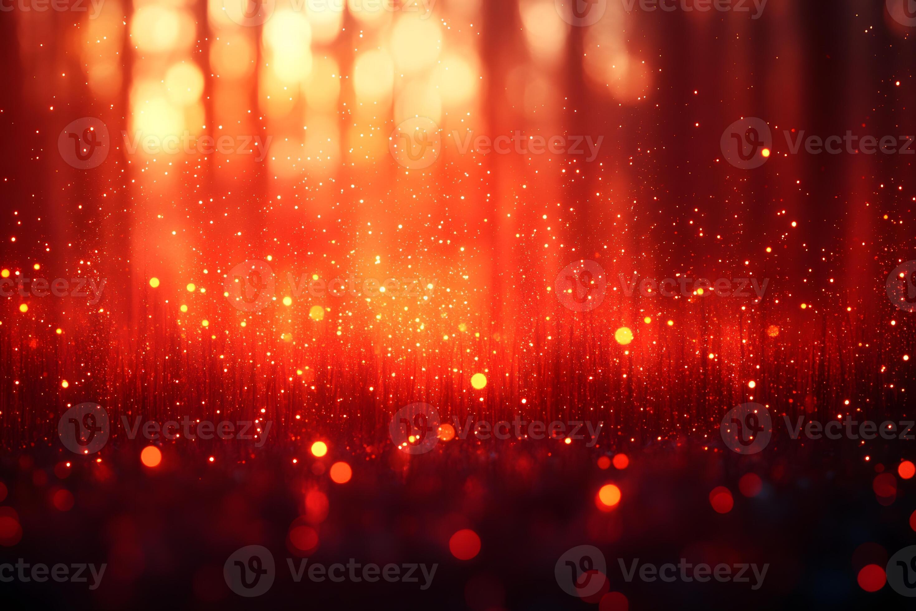 Glowing Abstract Light Particles in Warm Forest Environment for Digital Art and Design 55260071 ...
