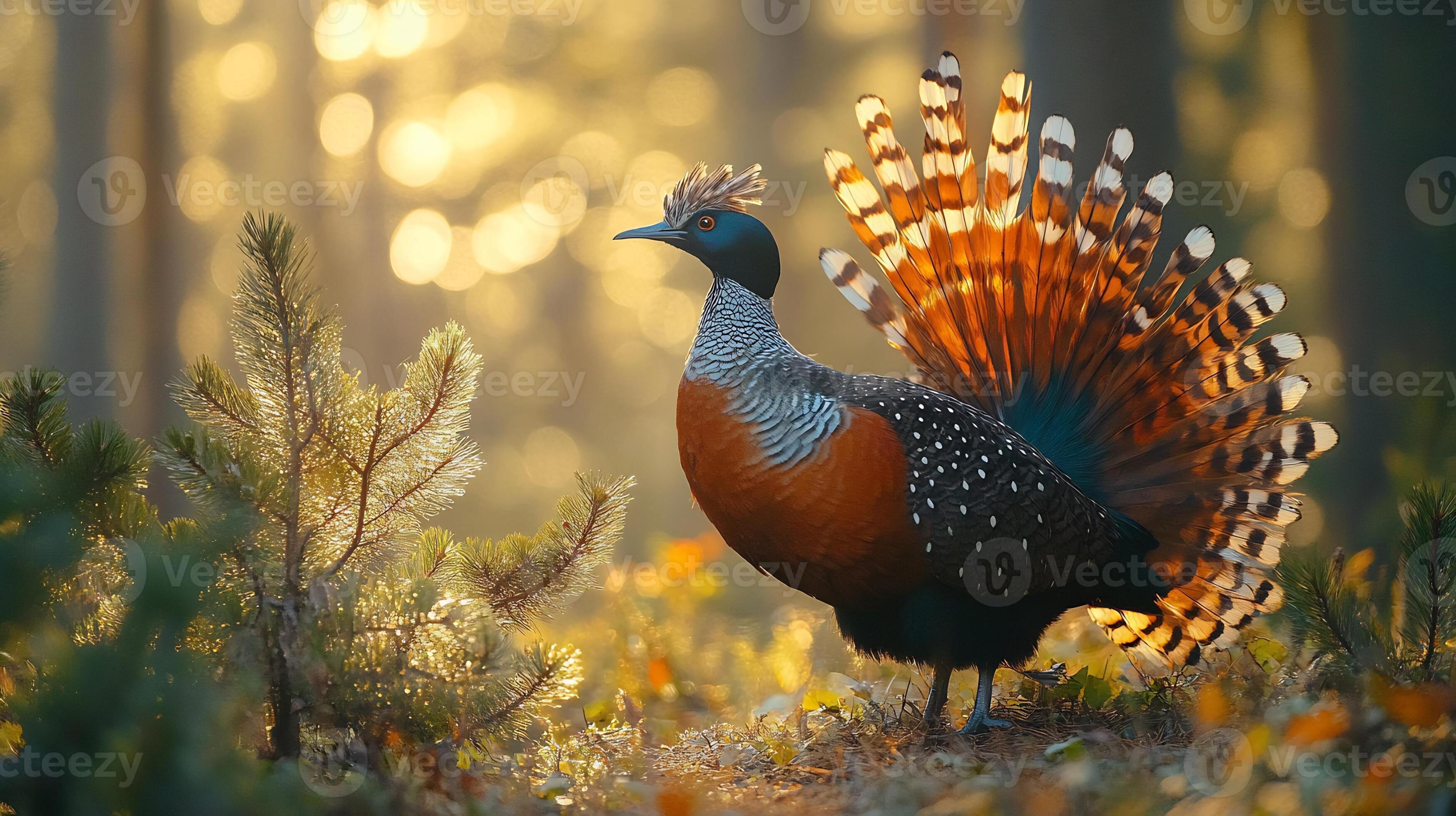 Western Capercaillie Tetrao urogallus phylum Chordata class Aves order ...