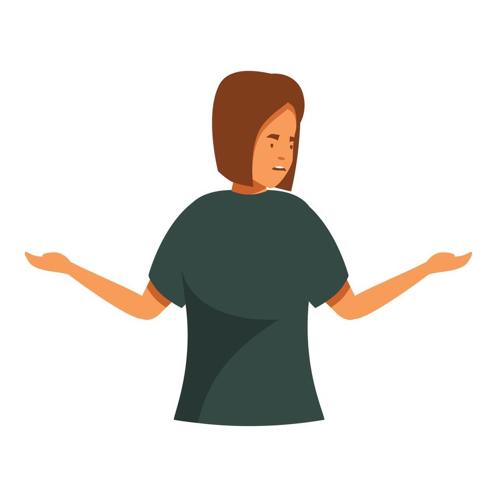 Young woman shrugging shoulders showing indifference and puzzlement ...