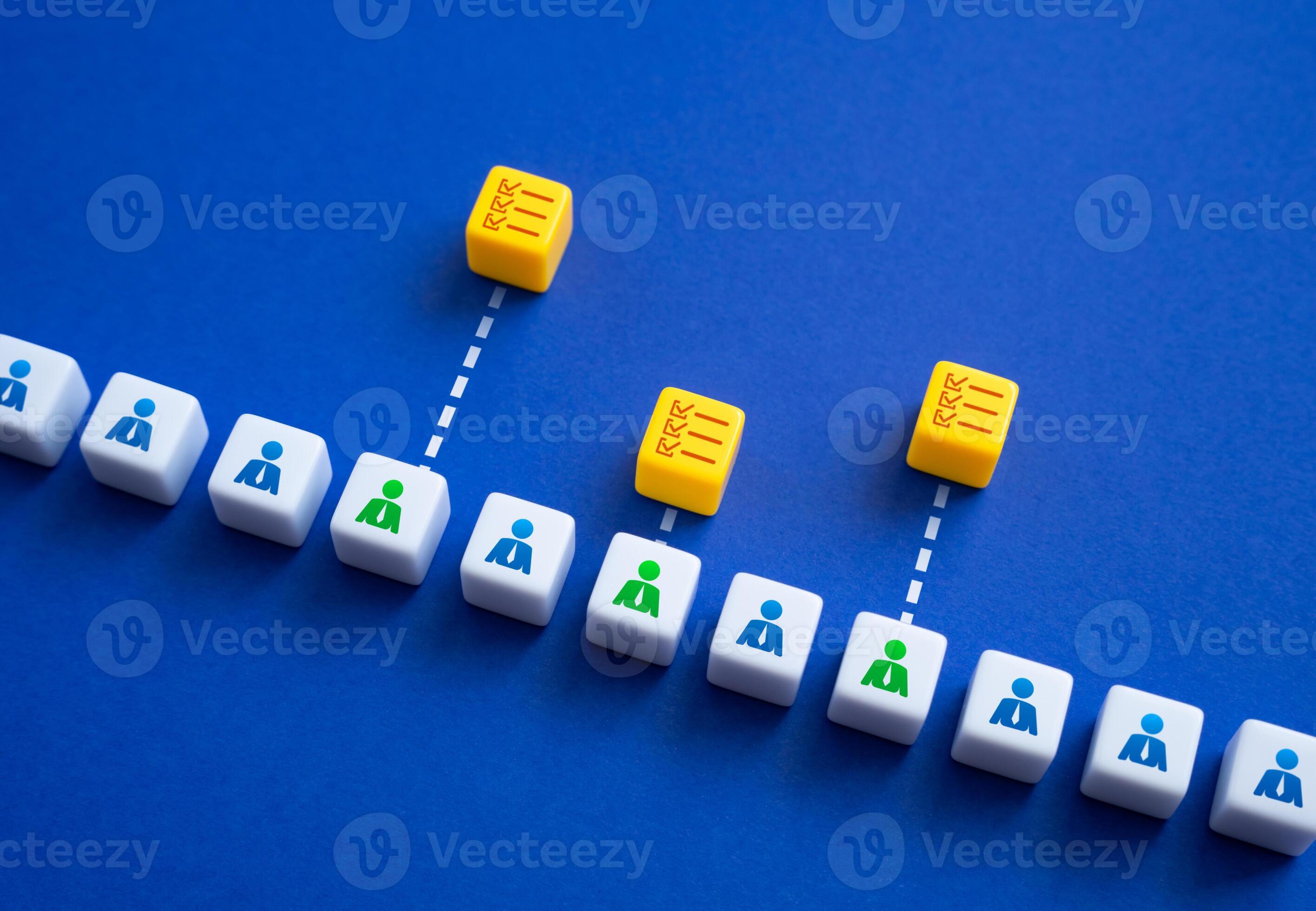 Distribution of tasks for employees. Distribution of tasks and goals ...