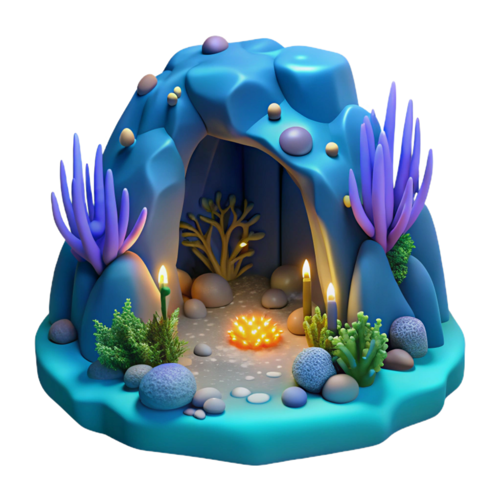 Undersea Cave 3D Render 55299202 PNG Undersea Cave 3D Render 55299202 PNG
