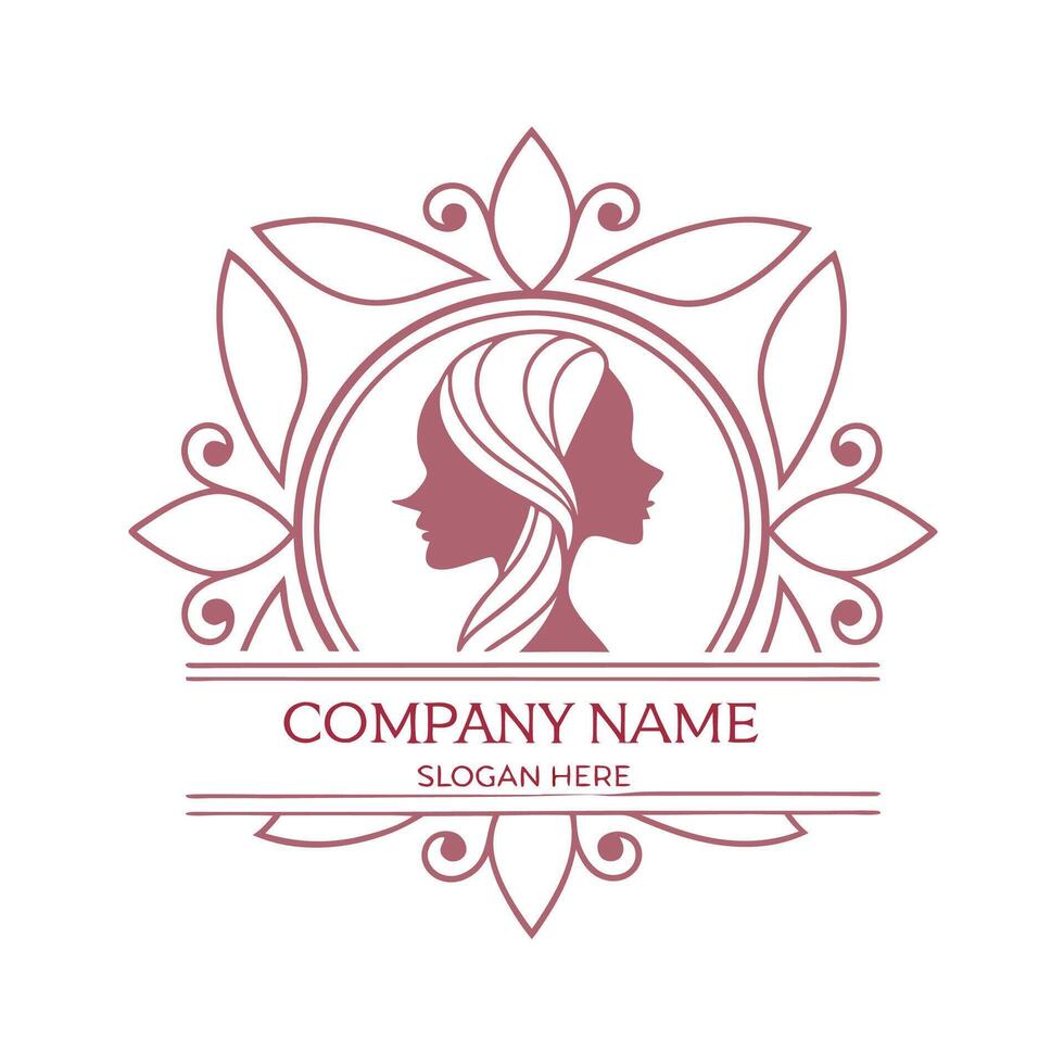 beauty salon logo template white background 55300717 Vector Art at Vecteezy