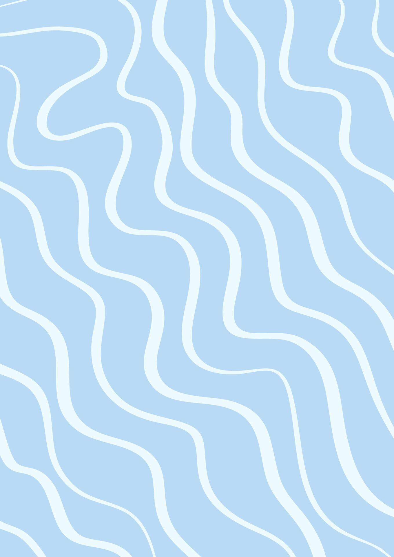 Minimal background with hand drawn wavy line design 55322245 Vector Art ...