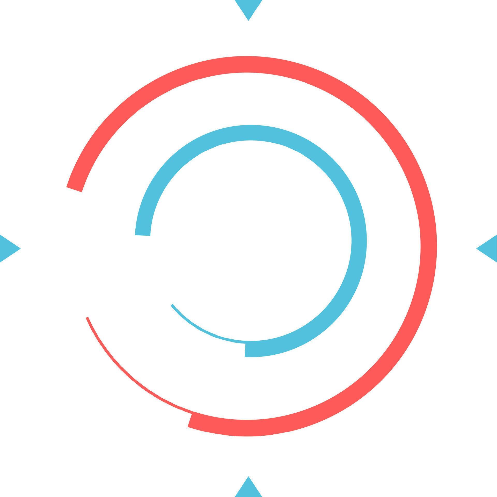 Minimalist Design Of A Circular Loading Bar With Arrows Symbolizing