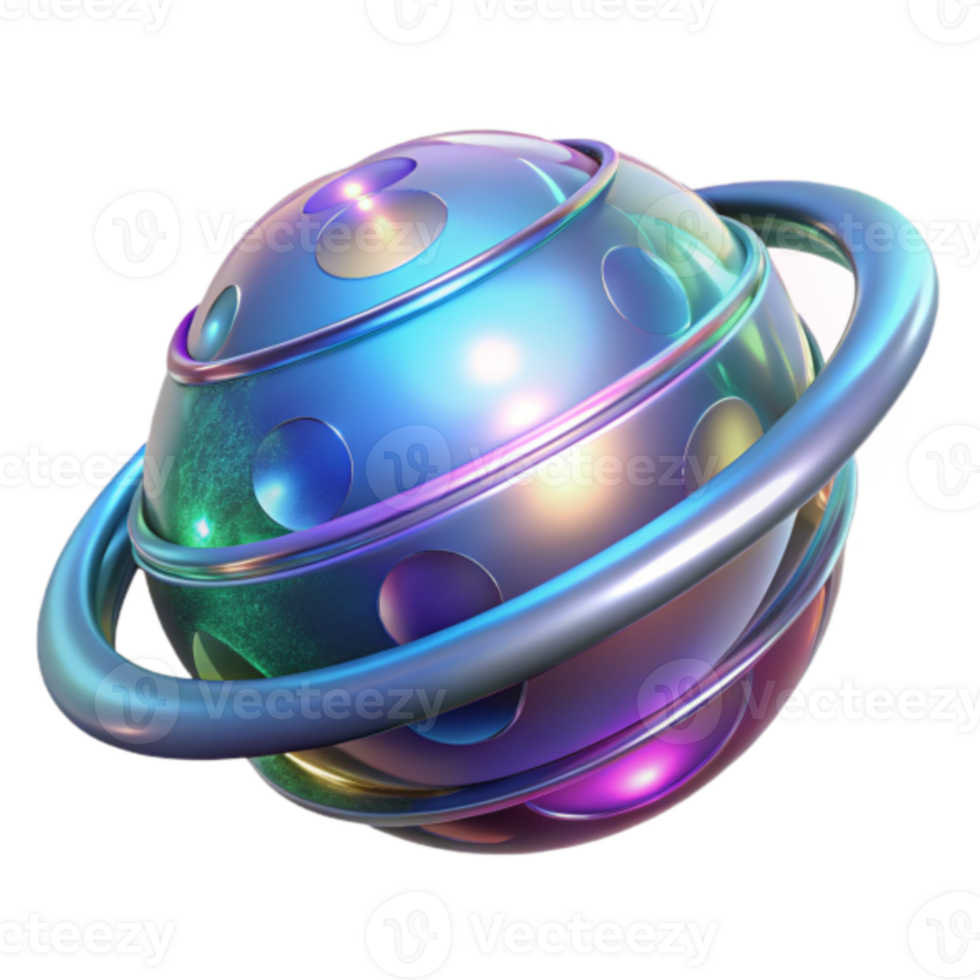 Render Of A Futuristic Orb With Rings 55327051 Png