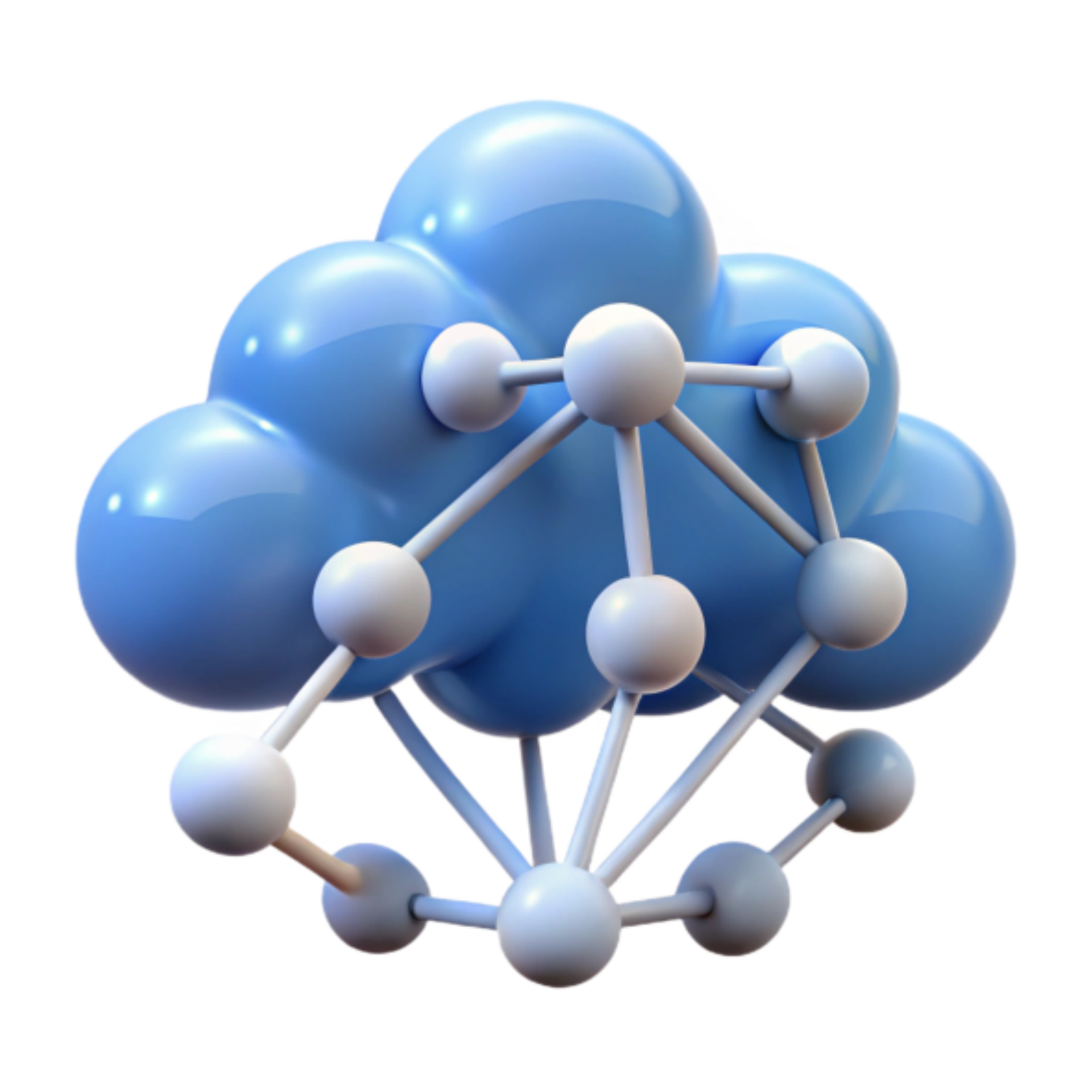 Illustration Cloud Computing Network Connection Abstract 55327294 Png
