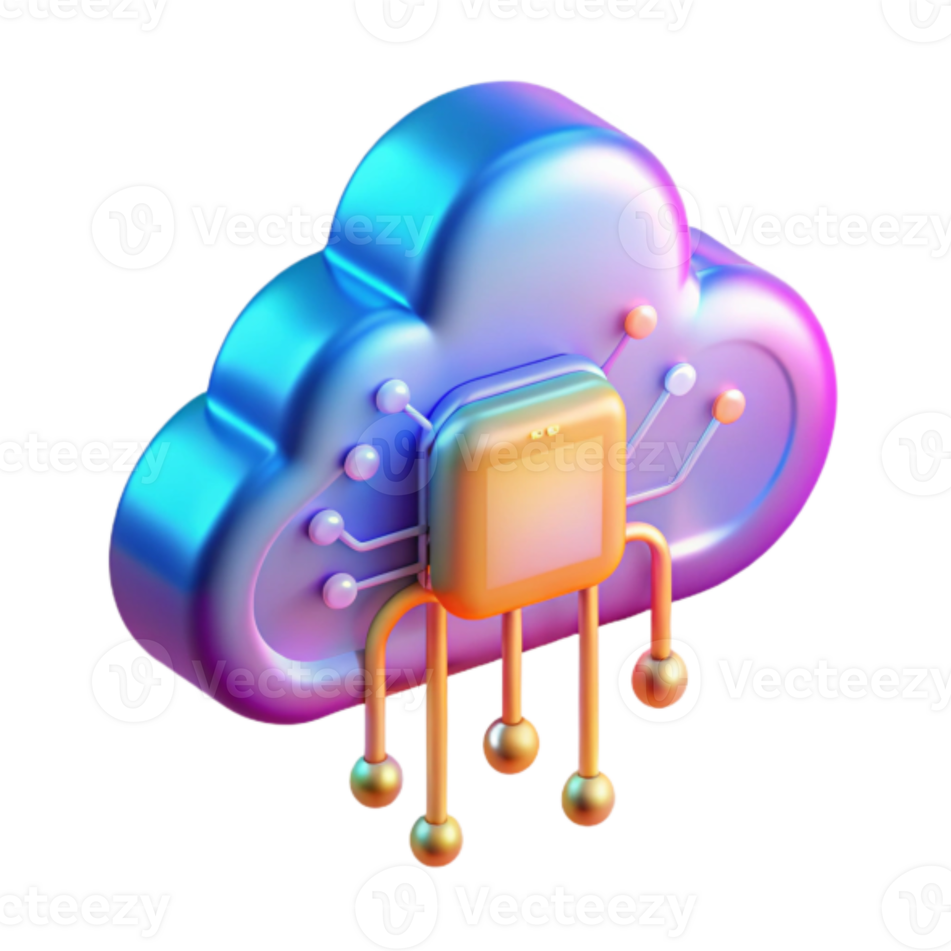 Illustration Cloud Computing Network Digital Data Server 55327935 Png