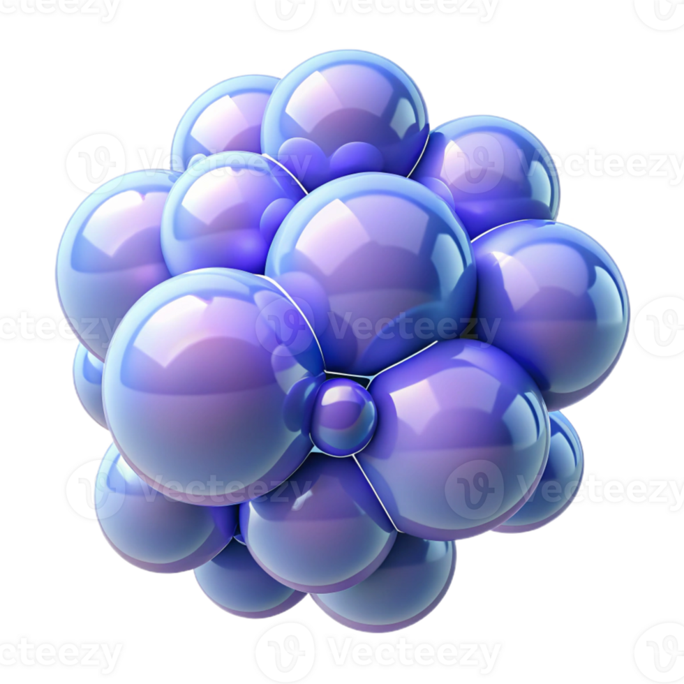 Isometric Abstract Cluster Of Spheres 55328707 Png