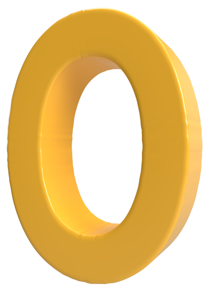 3D letter O 55331314 PNG