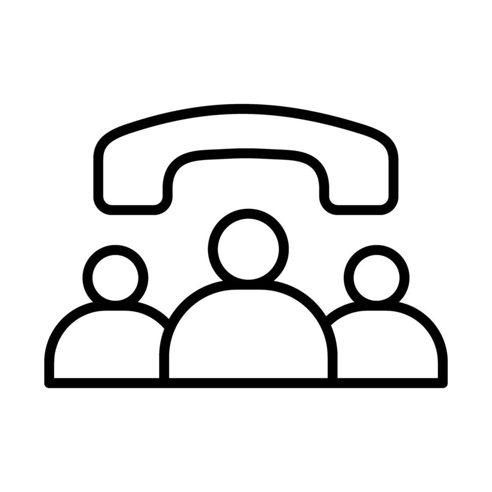 Call Queue Line Icon Design 55334494 Vector Art at Vecteezy