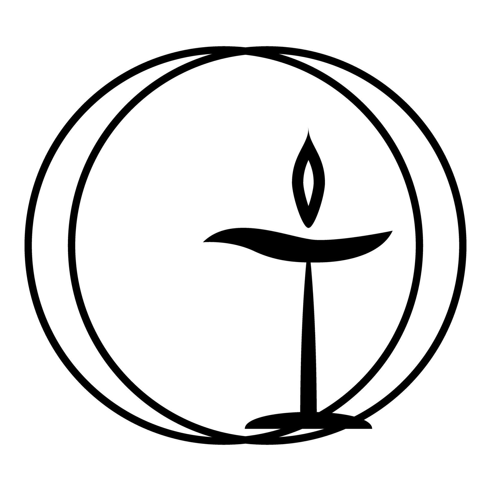 Flaming chalice symbol Unitarian universalism concept icon black color illustration image flat ...