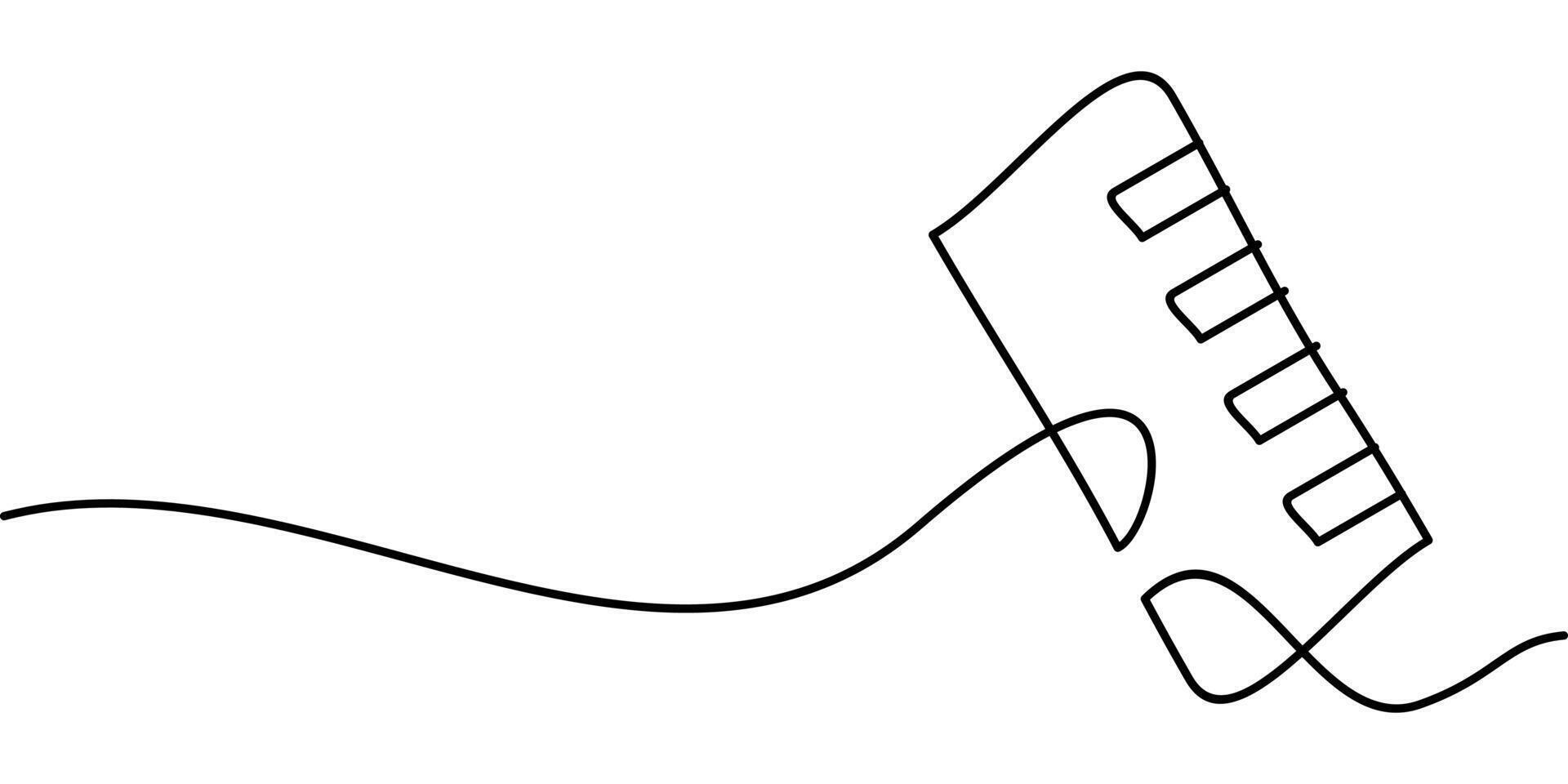 continuous line drawing ruler symbol. abstract line art illustration ... continuous line drawing ruler symbol. abstract line art illustration ...