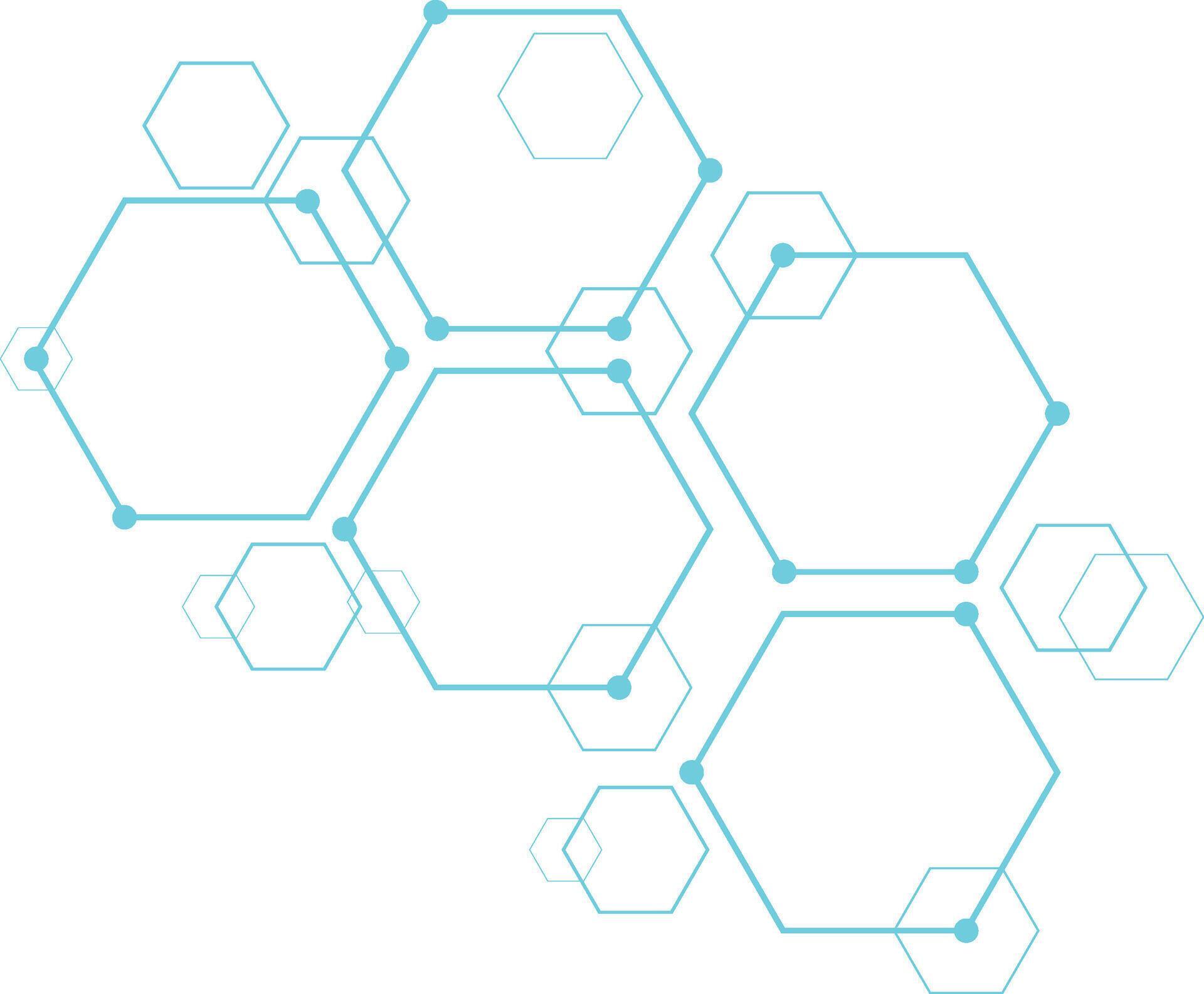 Abstract hexagon technology background. Shape of hexagon concept design. Abstract cube hexagon ...