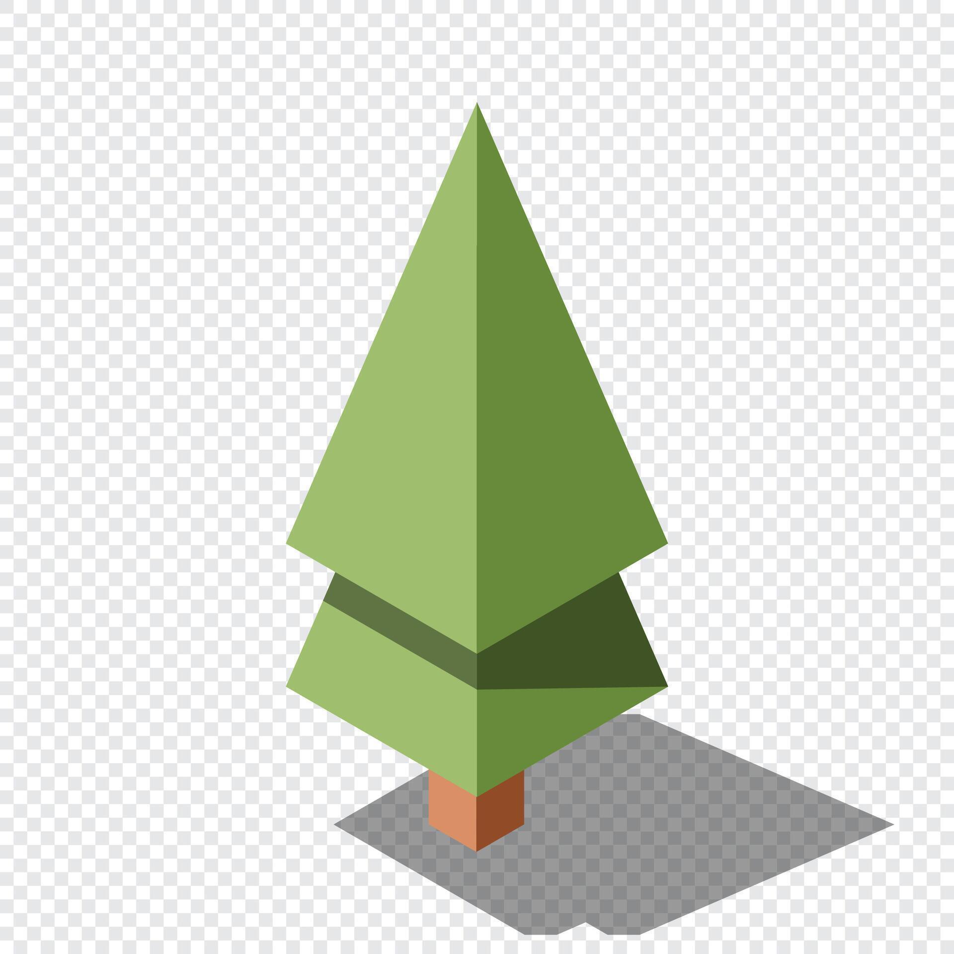 Isometric tree. Tree isometric elements. Isometric tree element for ...