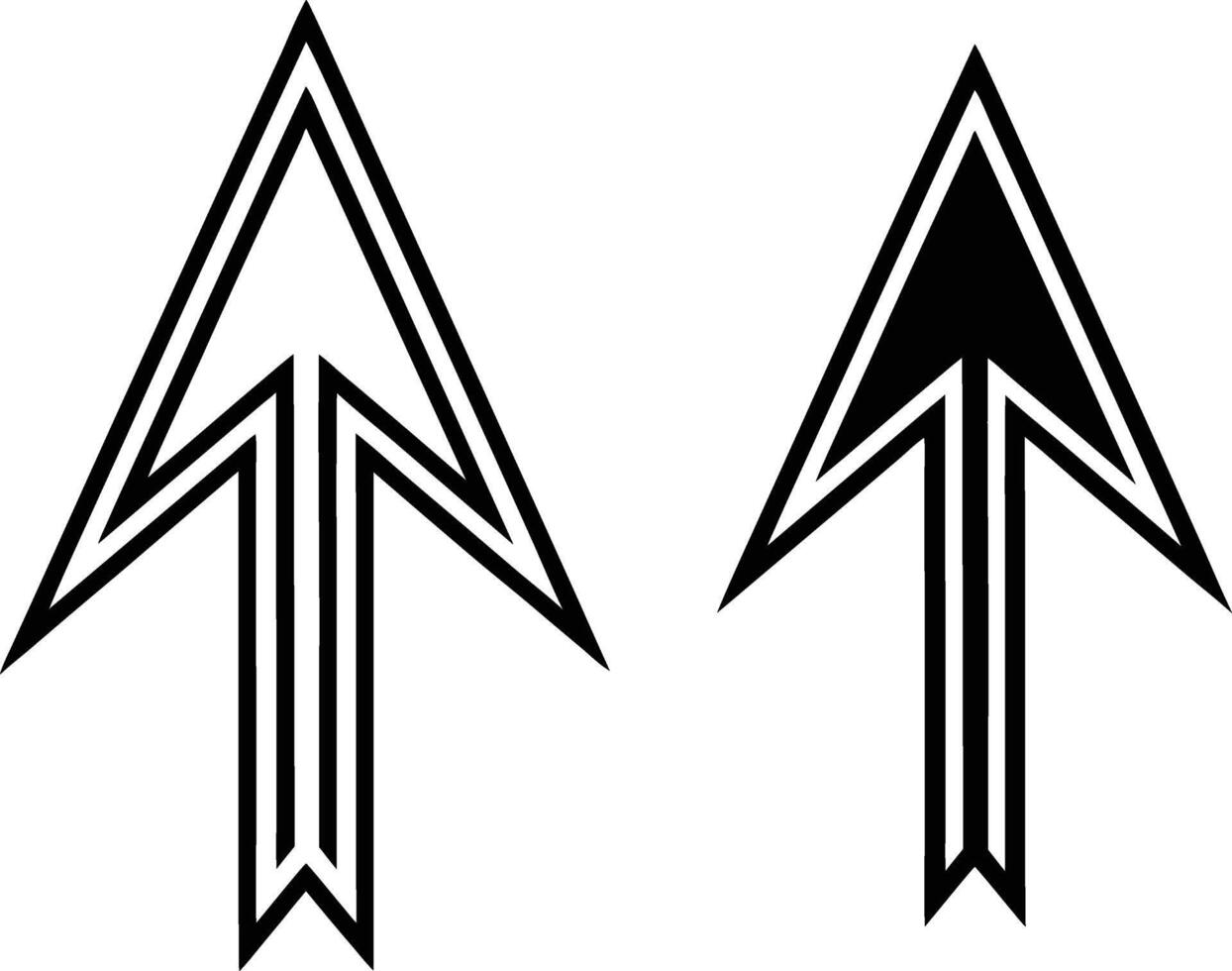 Double Arrowhead Upward Directional Graphic Design Elements 55356063 Vector Art at Vecteezy