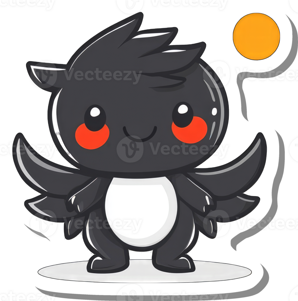 Adorable Black Winged Creature Cartoon Character 55381567 PNG Adorable Black Winged Creature Cartoon Character 55381567 PNG