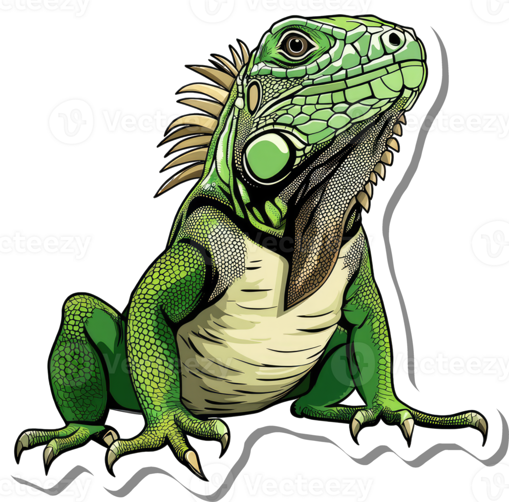 Green Iguana Reptile Illustration Showing Detail 55382994 PNG Green Iguana Reptile Illustration Showing Detail 55382994 PNG