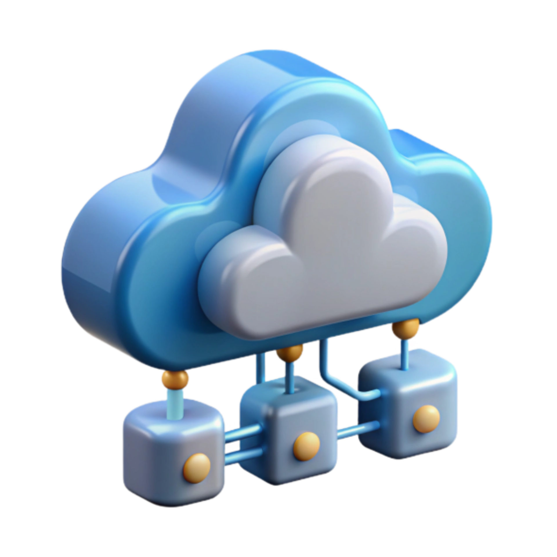 Illustration Cloud Computing Network Servers Data Storage 55385358 Png