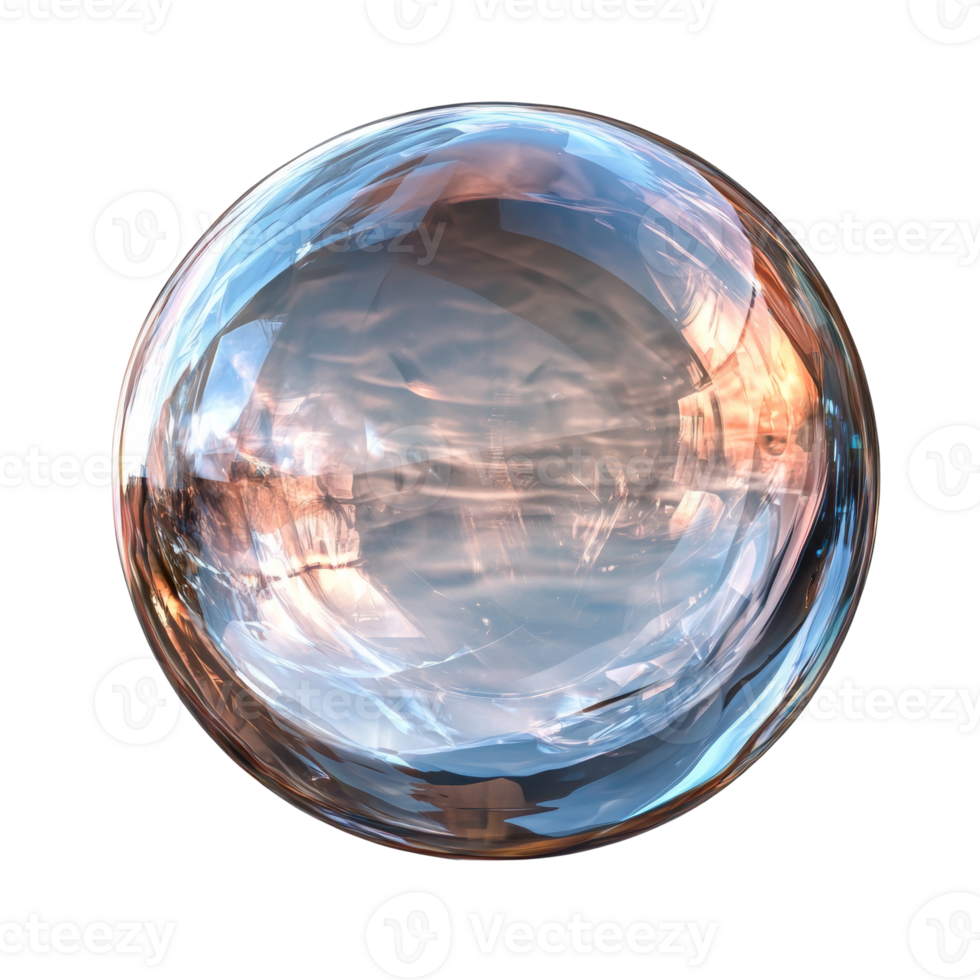 Transparent Orb Reflecting Sky And Clouds 55390479 PNG