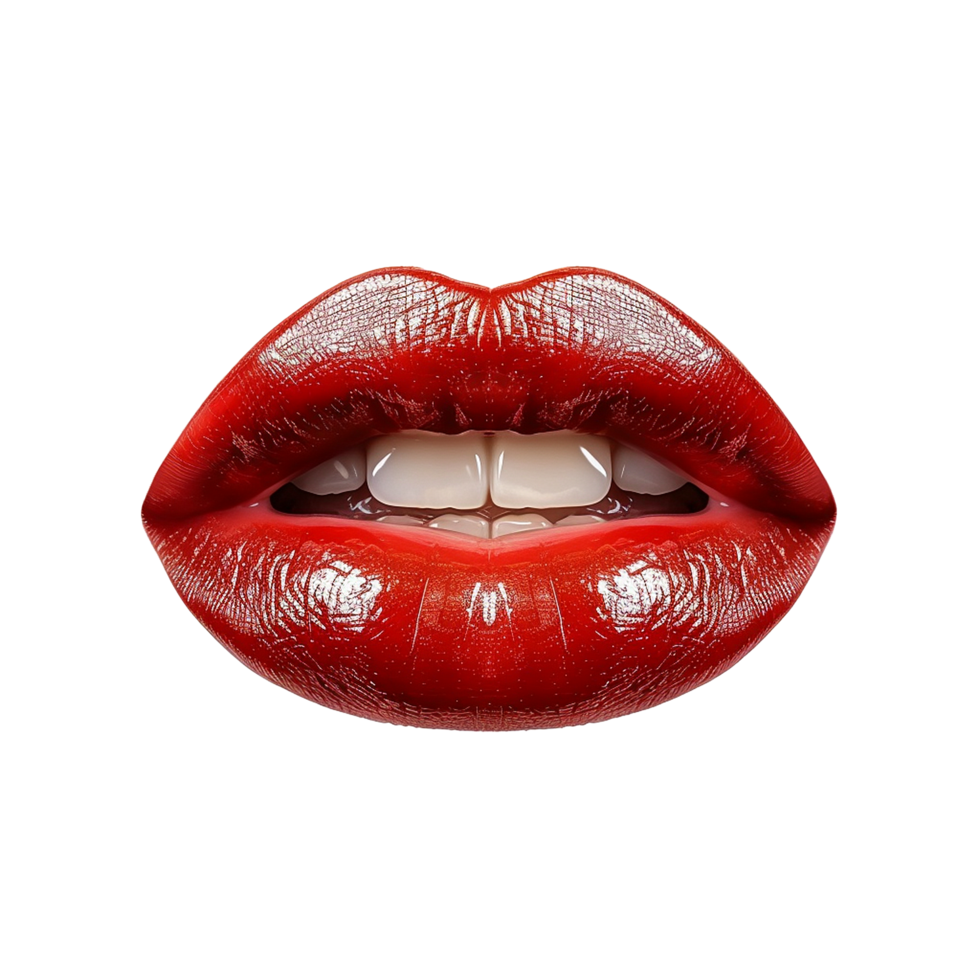 Red Lips Sexy Mouth Beauty Glamour 55391793 PNG