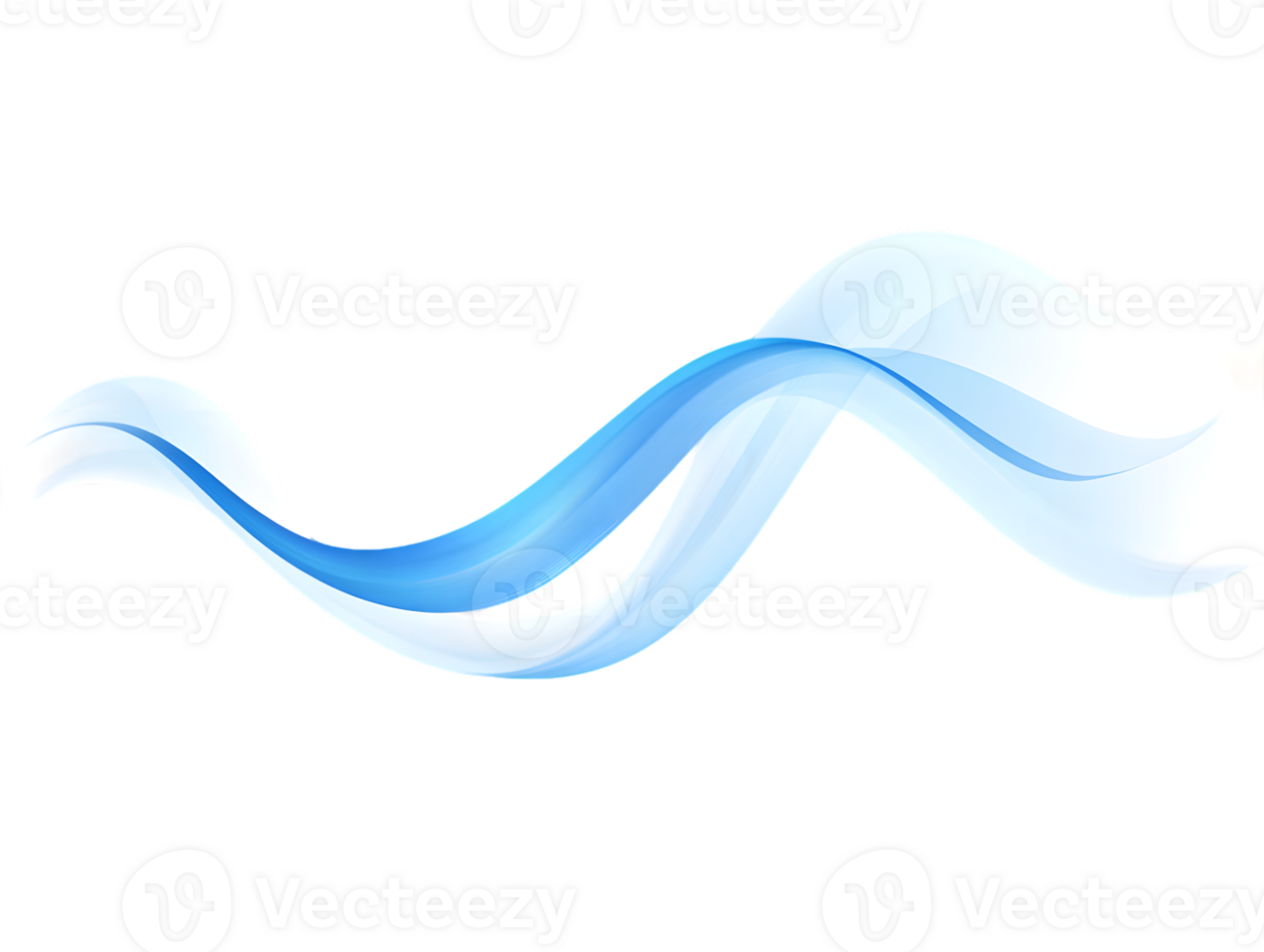 Abstract Blue Flowing Wave Design Element For Modern Presentations 55392629 Png