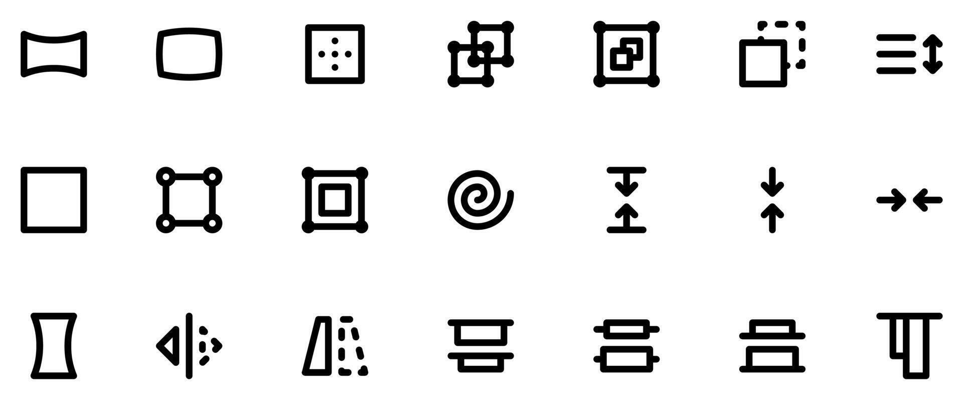 Designer tools UI UX icon set, user interface icon set collection ...