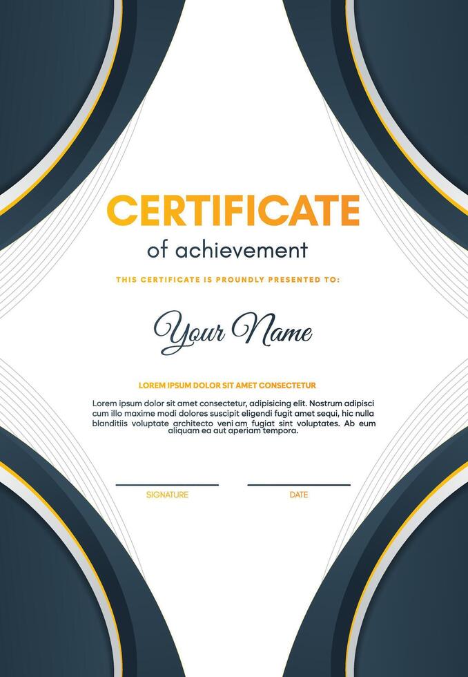 abstract design award certificate design. 55406593 Vector Art at Vecteezy