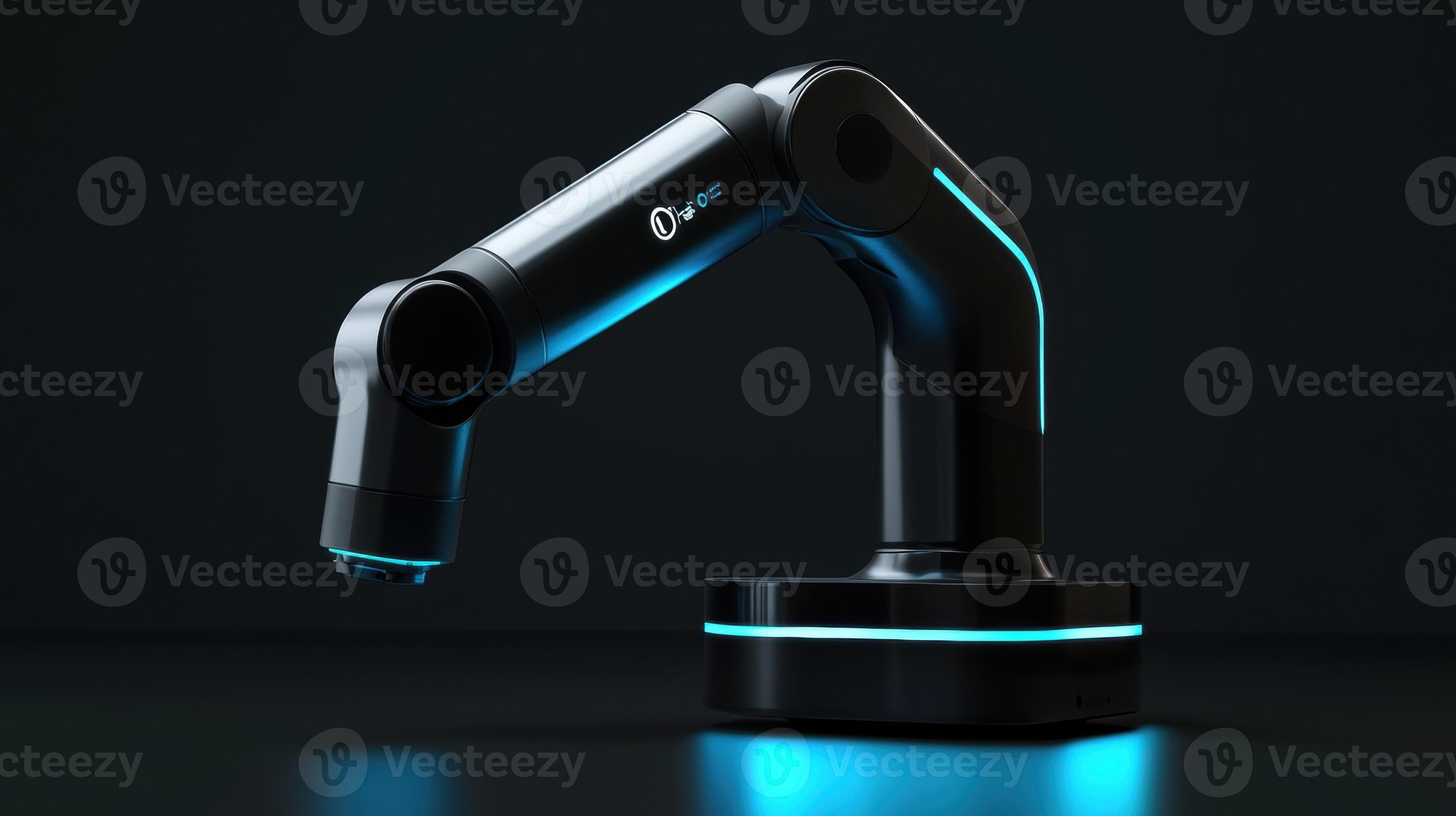 A collaborative robot cobot being programmed by an operator showcasing its userfriendly ...