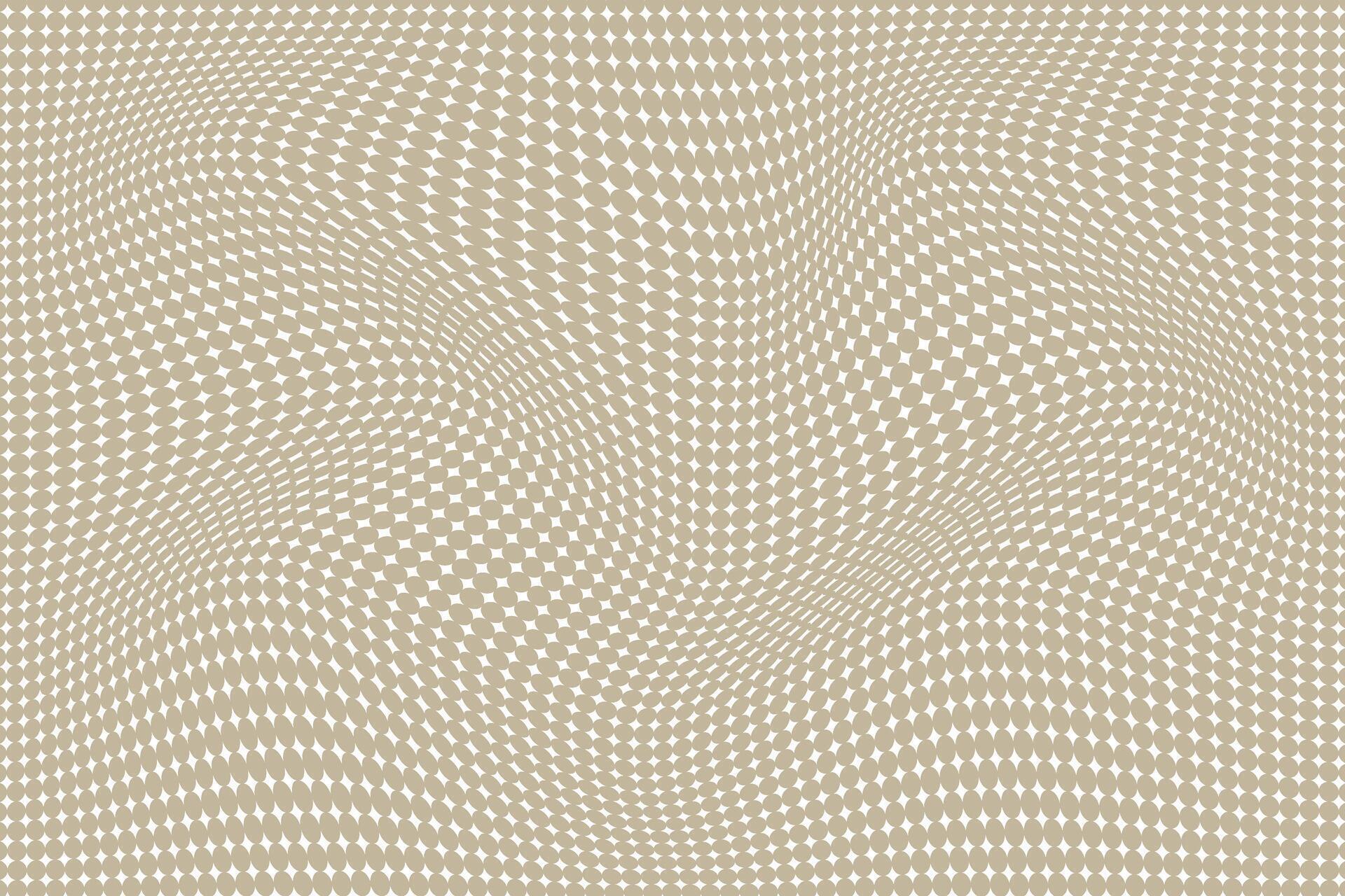 Simple Abstract Brown Color Small Polka Dot Wavy Distort Grid Pattern