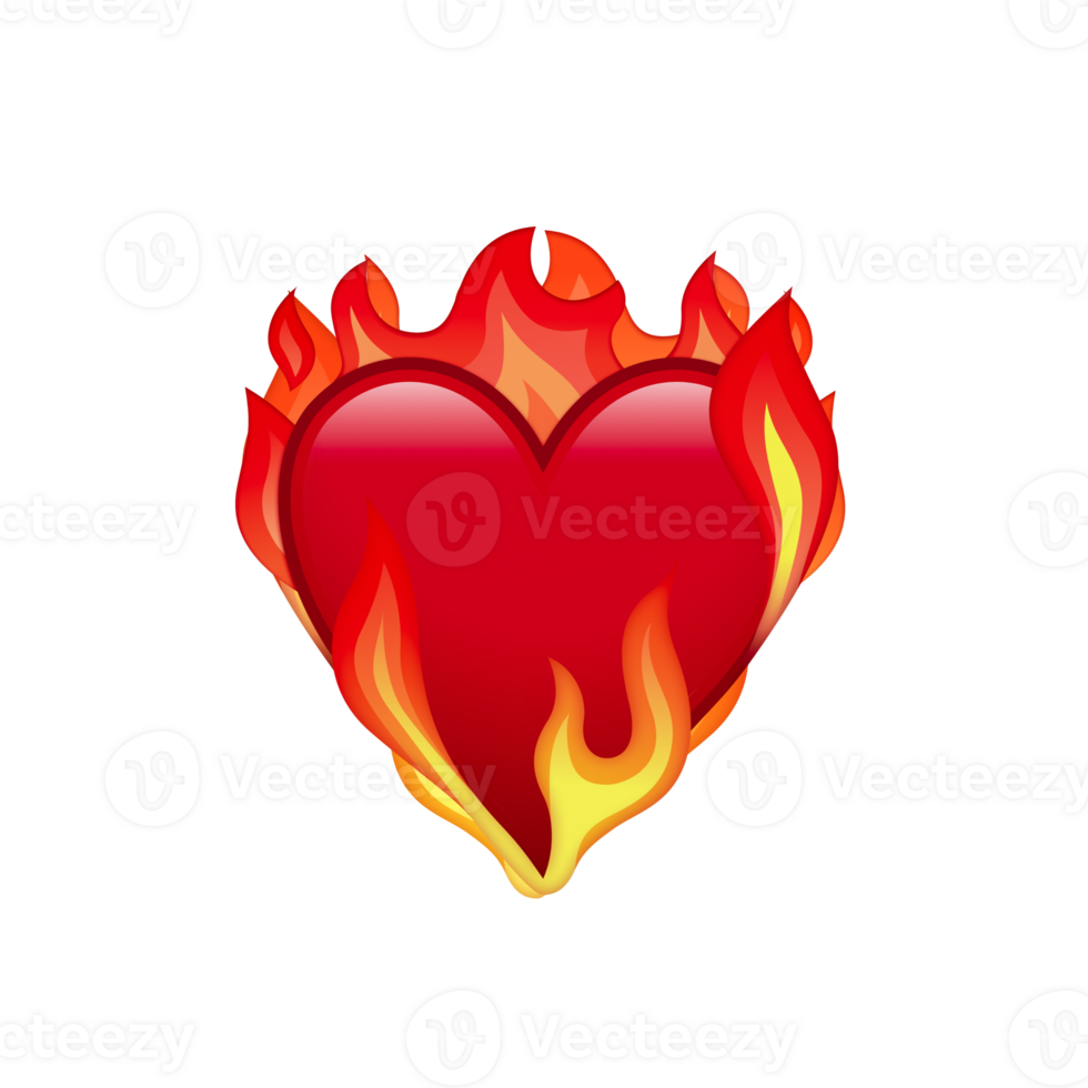 the burning heart 55419853 PNG