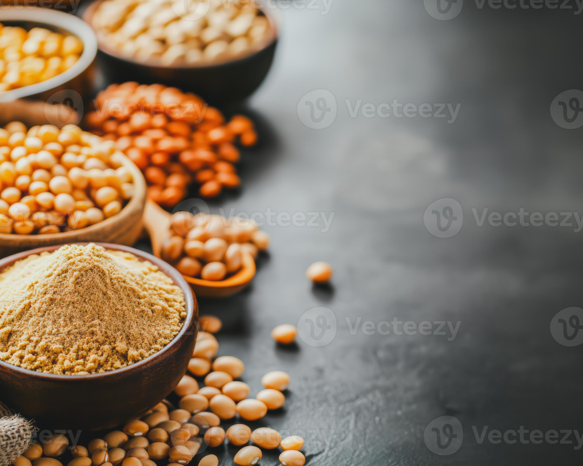 Diverse Array of Legumes and Pulses, Vibrant of various legumes and ...