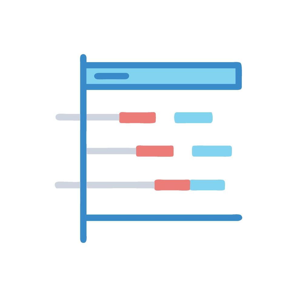 Gantt gráfico icono para flujo de trabajo planificación 55435521 Vector en Vecteezy
